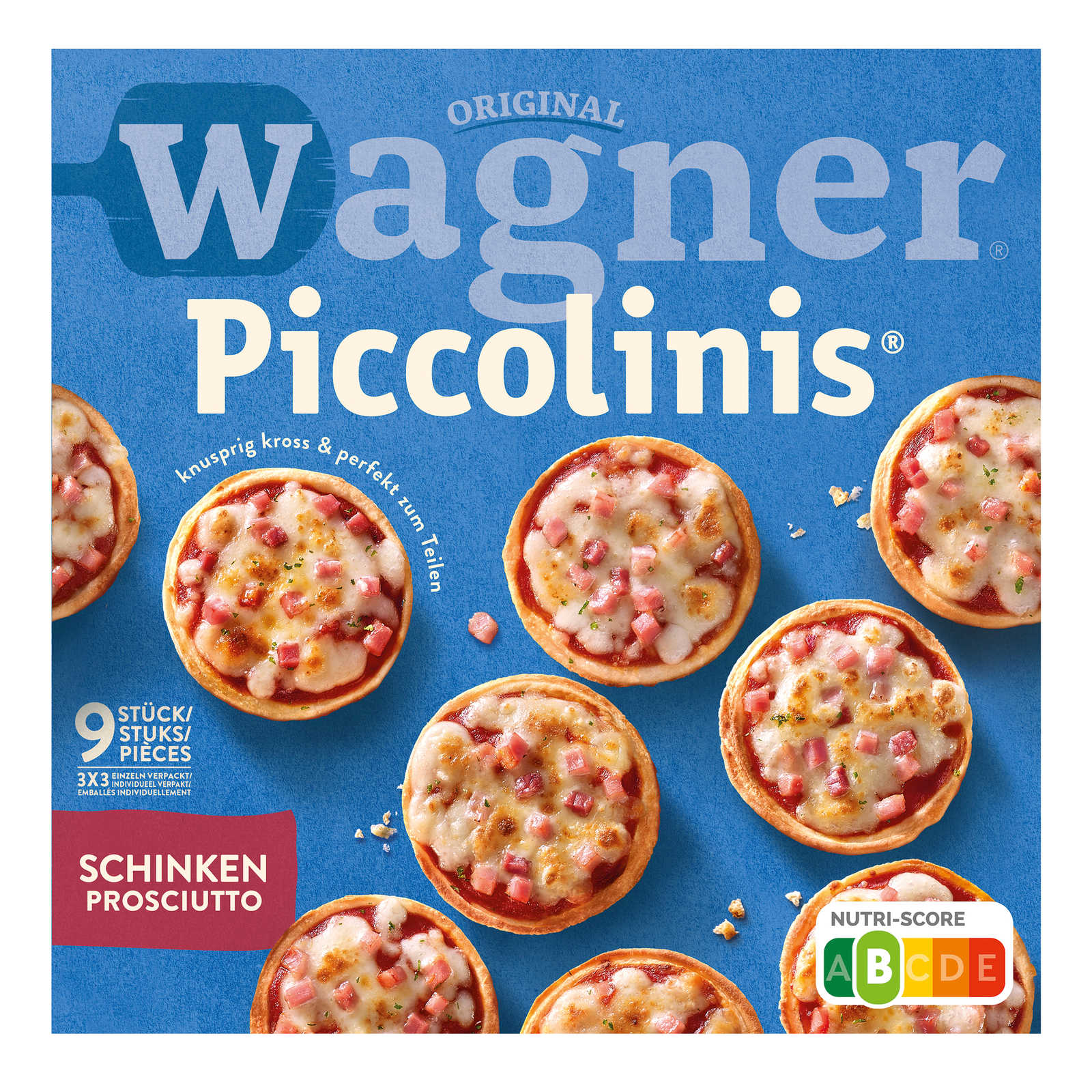 Wagner | Piccolinis | Mini pizza | Piccolinis | Prosciutto | 9 x 30 gr ...