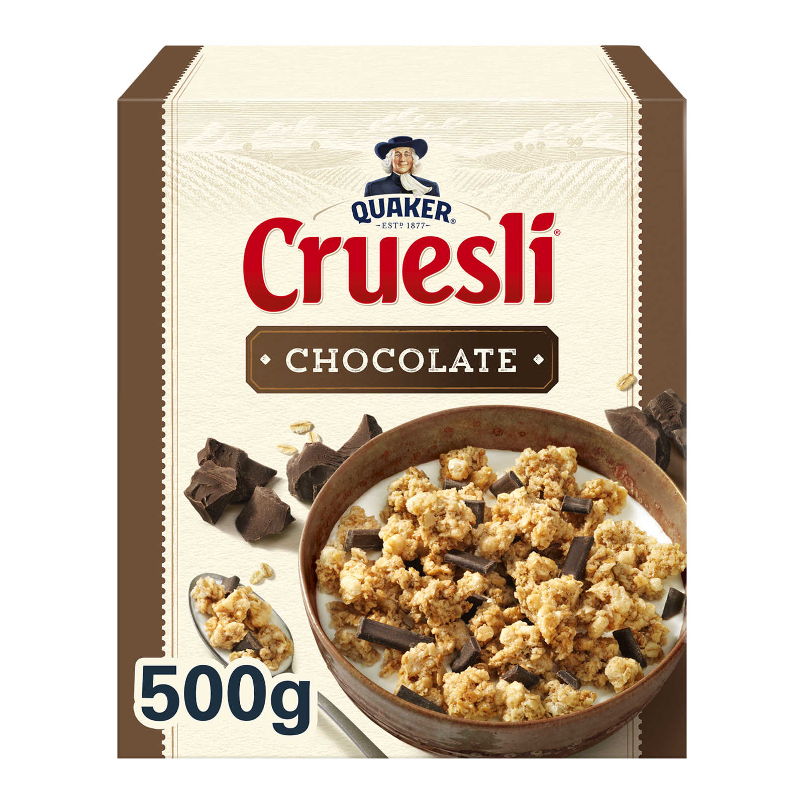 Quaker | Cruesli | Céréales | Chocolat | 500 gr | Delhaize
