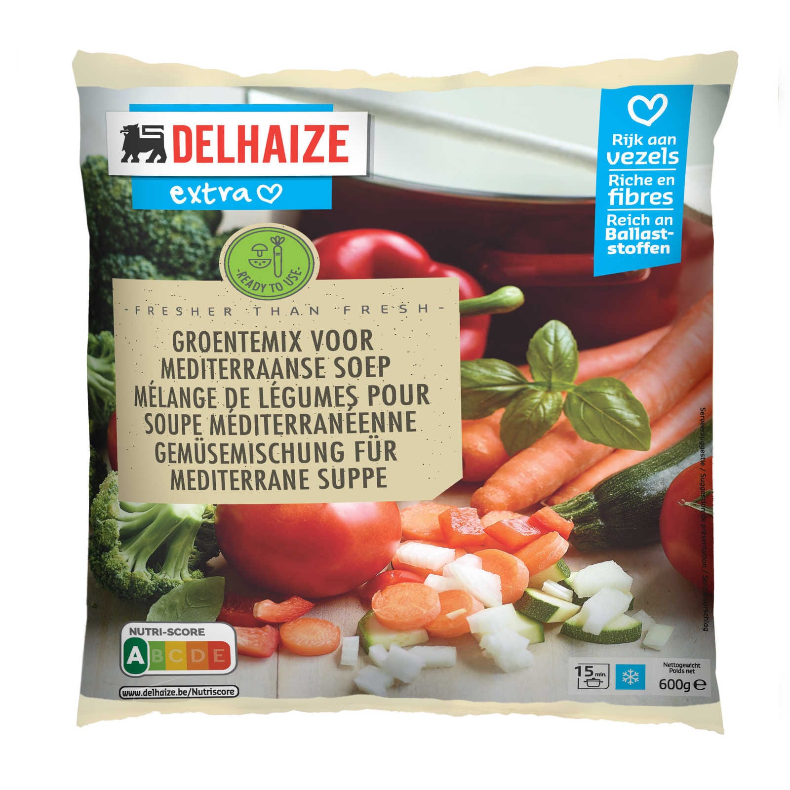 Delhaize | Mediterraanse | Soepgroenten 8x600g | 600 gr | Delhaize
