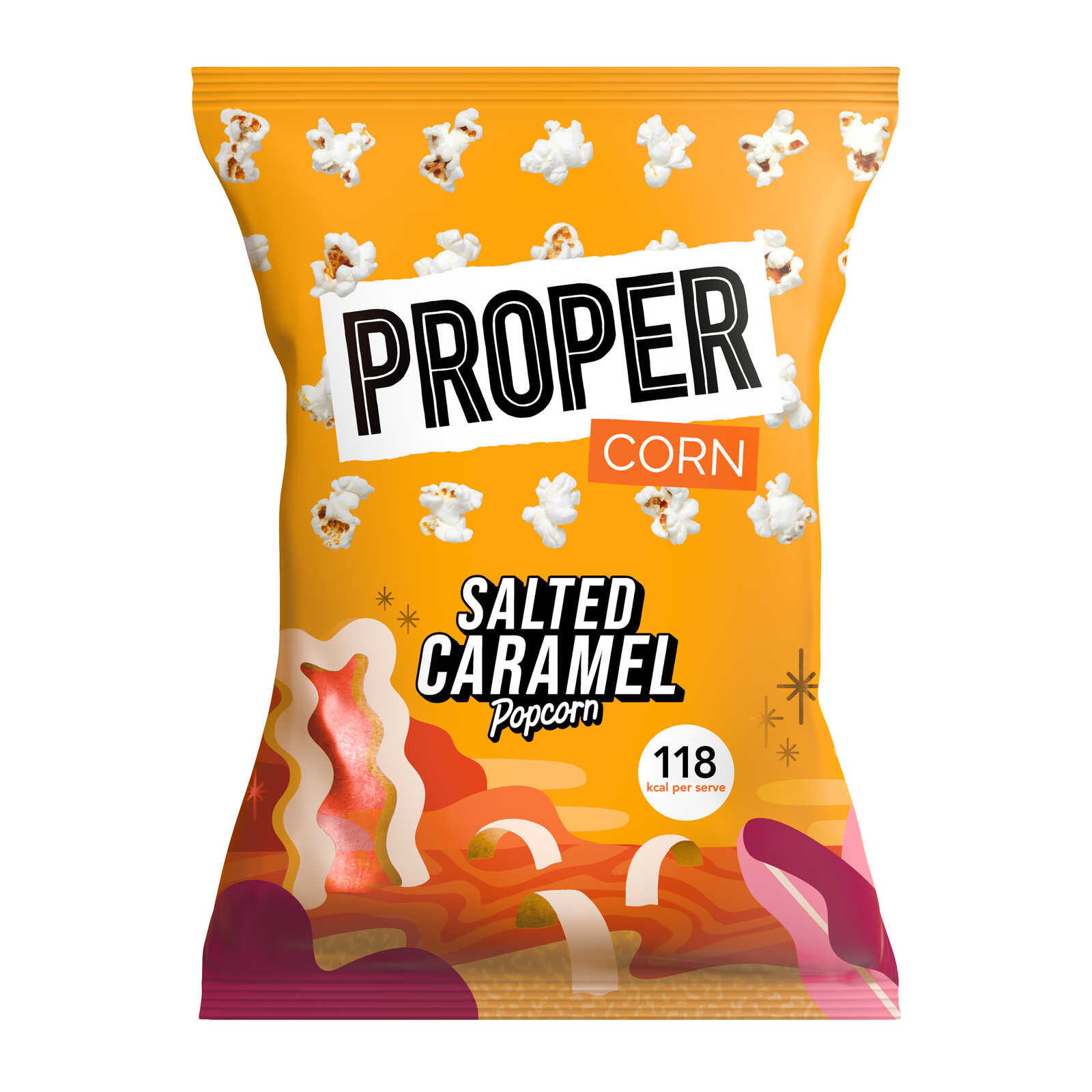 Propercorn | Popcorn | Salé | Caramel | 90 gr | Delhaize