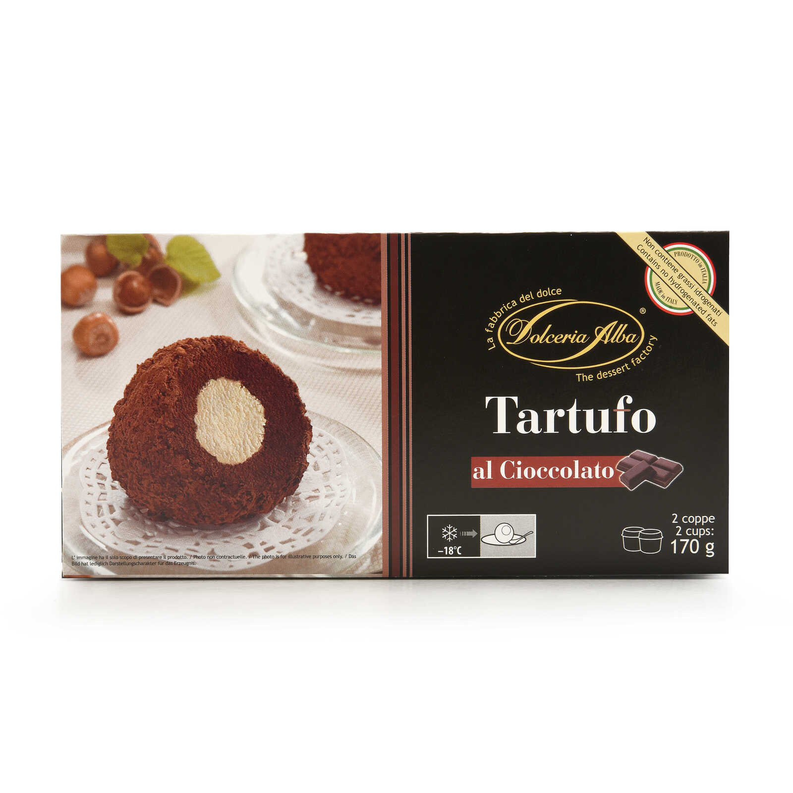 Dolceria Alba | Chocolate | Tartufo | 2 x 85 gr | Delhaize