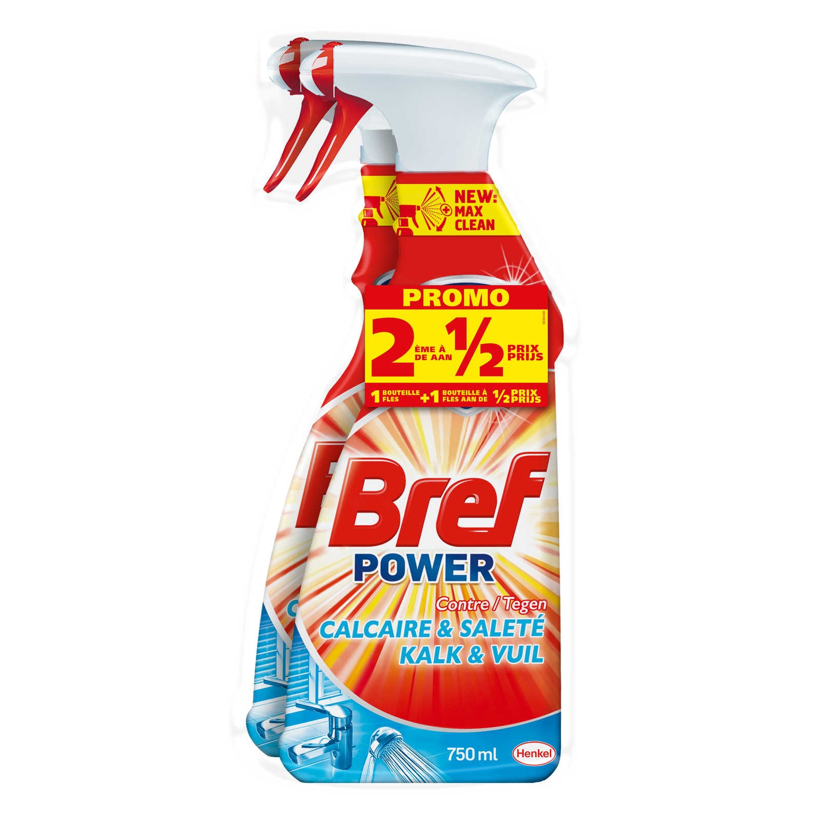 Bref | Spray | Power | Kalk-Vuil | 2hp | 2 x 75 cl | Delhaize