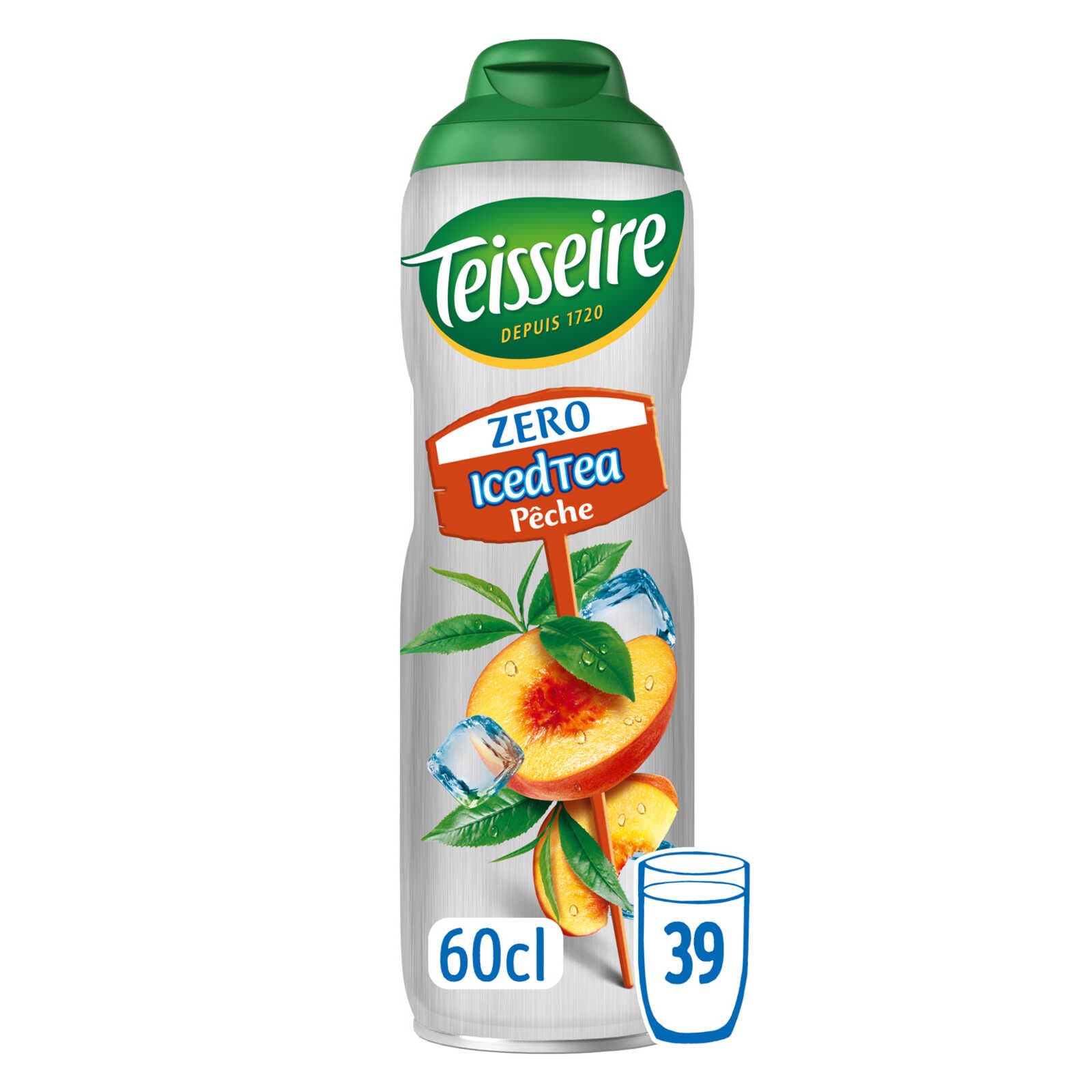Teisseire | Zéro | Siroop | Perzik | Zero Suiker | 60 cl | Delhaize