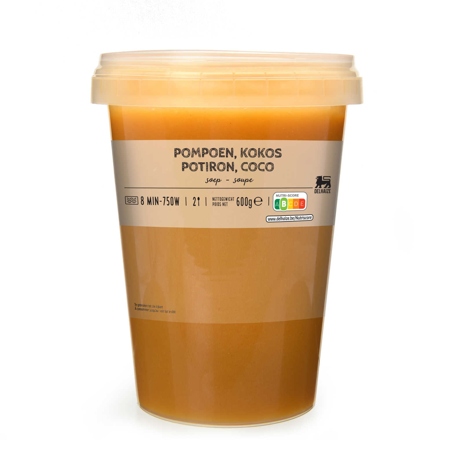 Delhaize | Soupe | Potiron | Coco | 600 gr | Delhaize