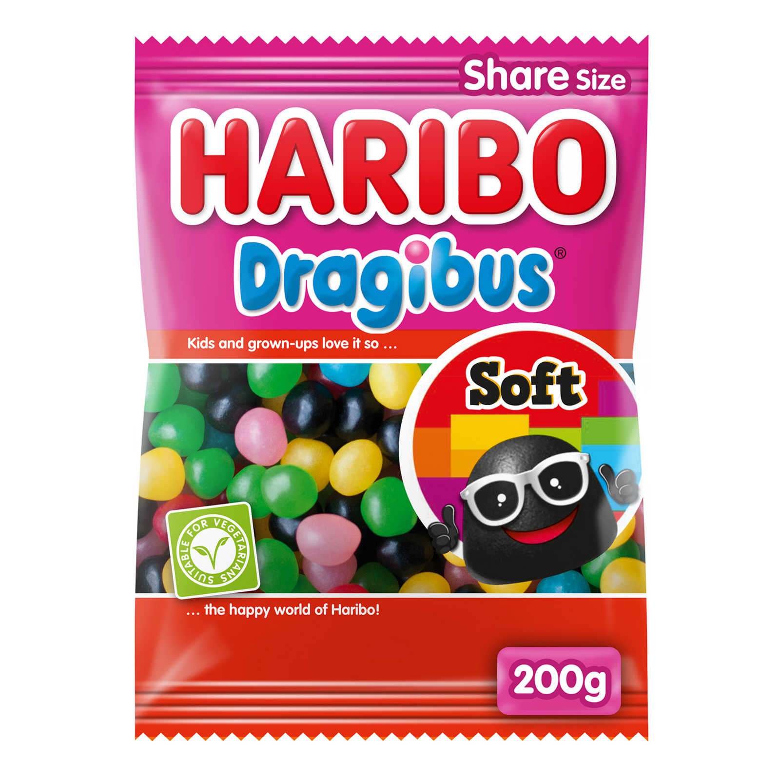 Haribo | Bonbons | Dragibus | Soft | 200 gr | Delhaize