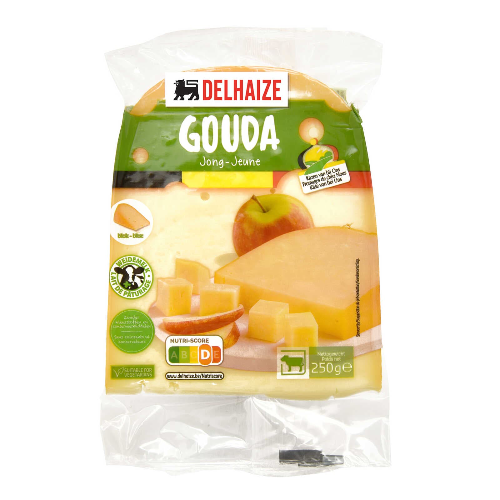 Delhaize | Gouda | Jong | Blok | 250 gr | Delhaize