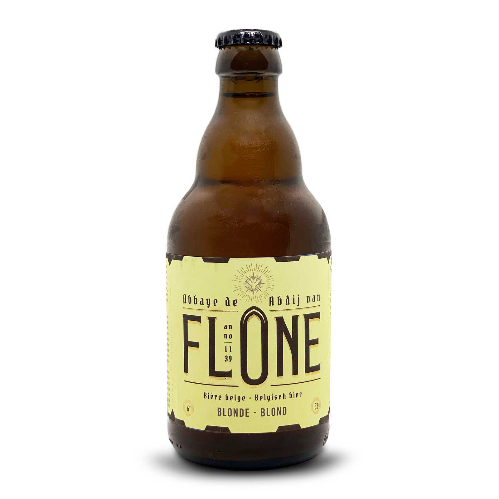 Bières de l'Abbaye de Flône | Bière blonde | 6,2% alc | 4 x 33 cl | Delhaize