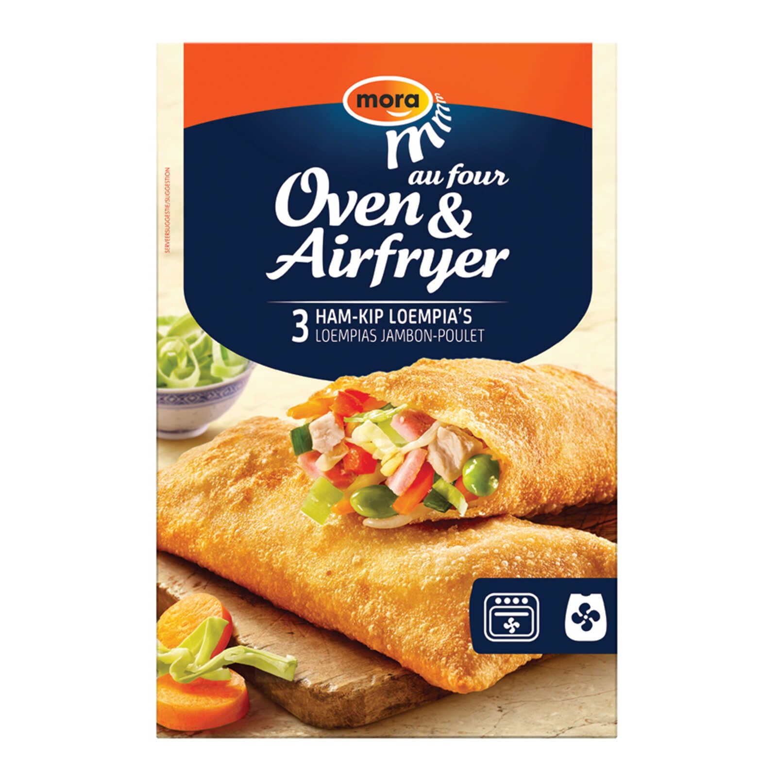 Mora | Loempia | Poulet | Jambon | Four&airfryer | 3 x 100 gr | Delhaize