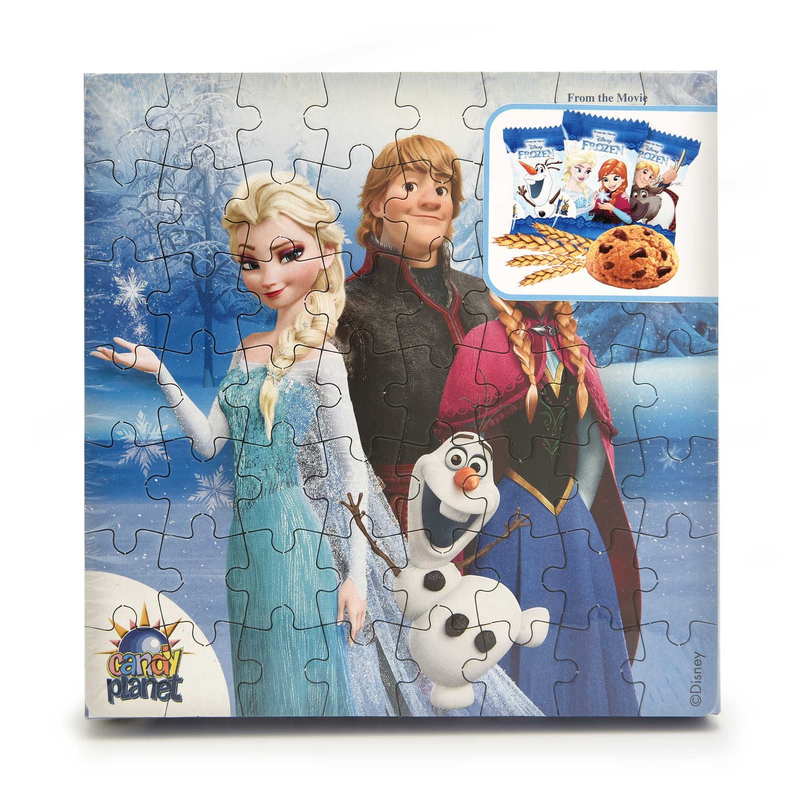 Uno Foods | Biscuits | Chocolat | Mini | Puzzle Frozen | 50 gr | Delhaize