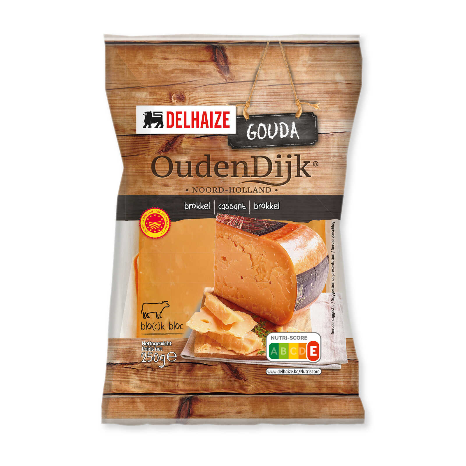 Delhaize | Oudendijk | Cassant | Bloc | 250 gr | Delhaize