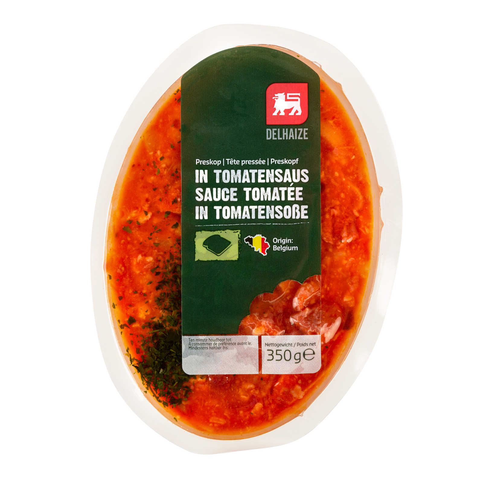 Delhaize | Geperste kop | Tomatensaus | 350 gr | Delhaize