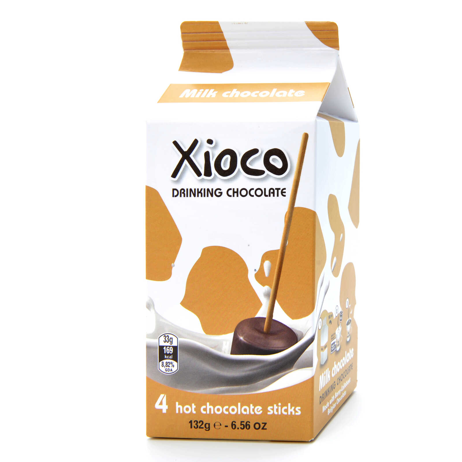 Xioco | Chocolade | Melk | Sticks | 4 x 33 gr | Delhaize
