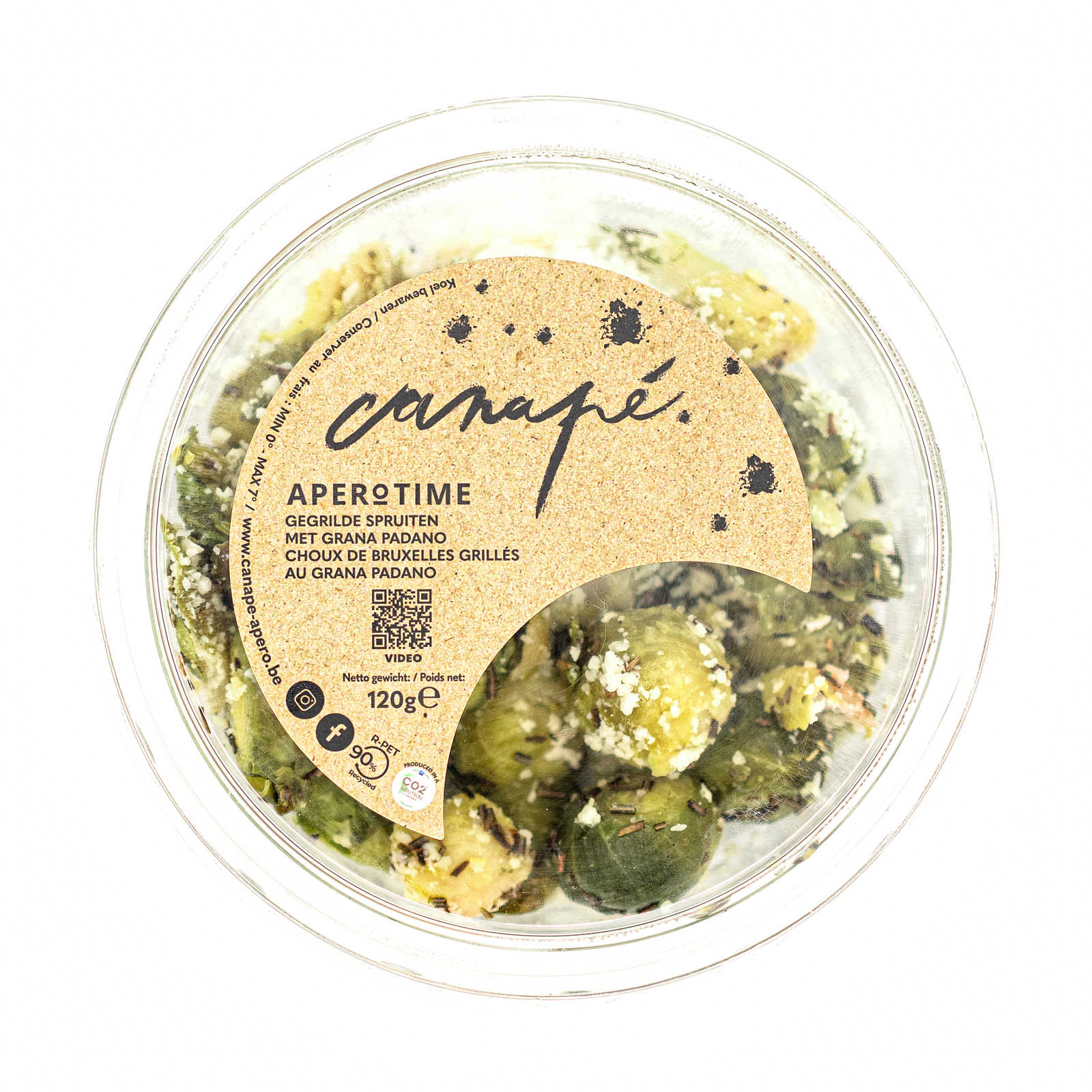 Canapé | Canape | Choux BXL | grillés 120g | 120 gr | Delhaize