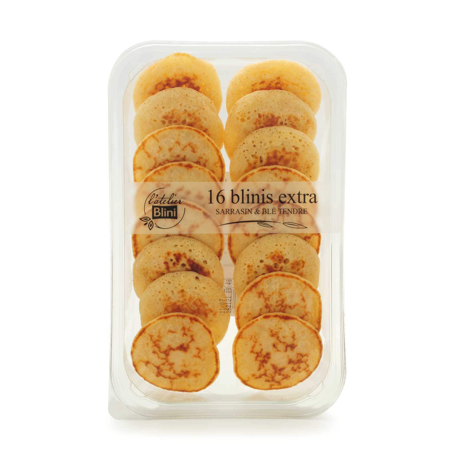 L'atelier Blini | 16 Blini extra | 135 gr | Delhaize