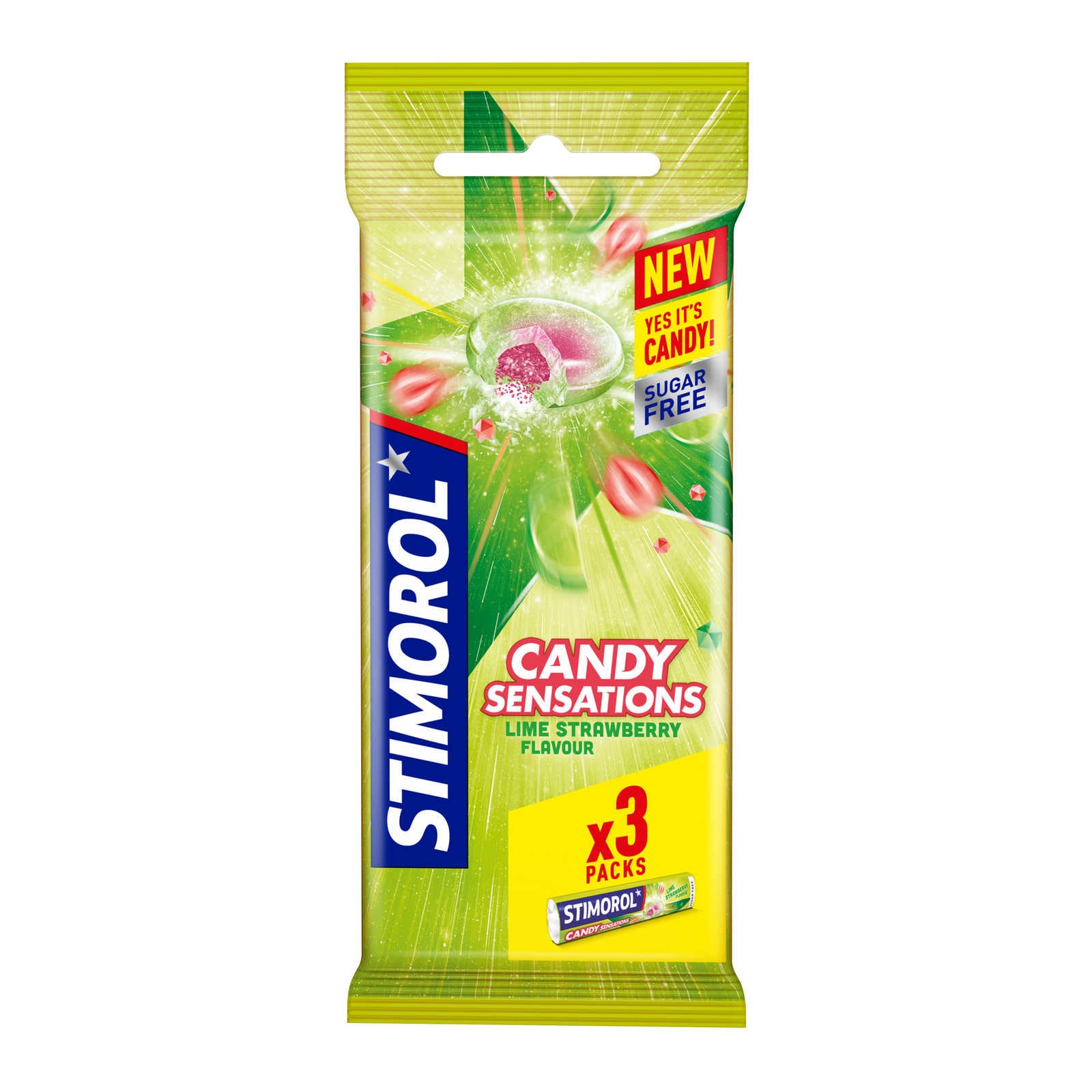 Stimorol | Candy | Lime Straberry | 3 x 26 gr | Delhaize