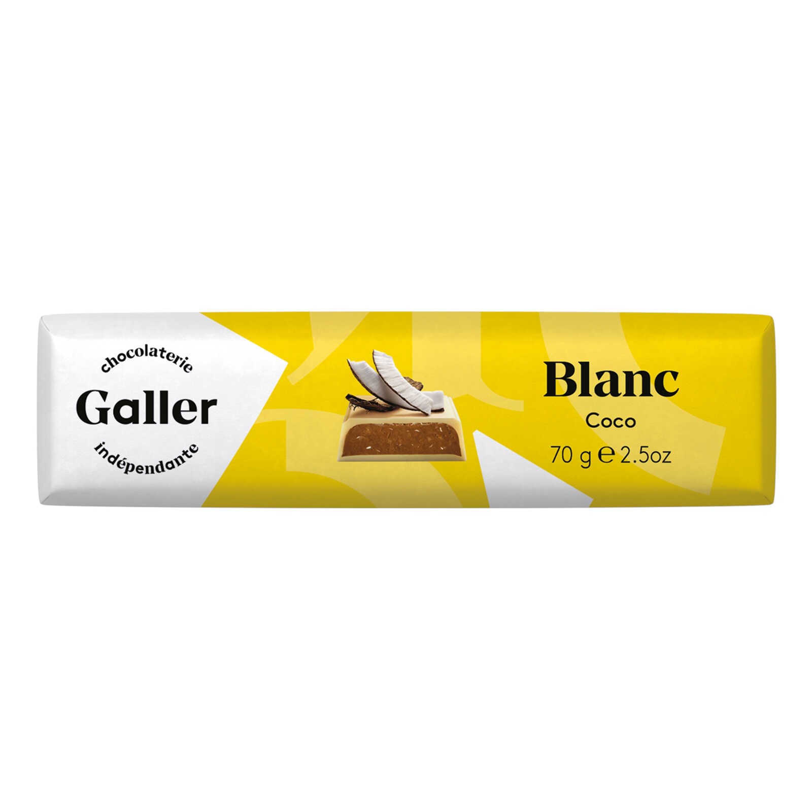 Galler | Chocolade | Wit | Kokosnoot | Reep | FT | 70 gr | Delhaize