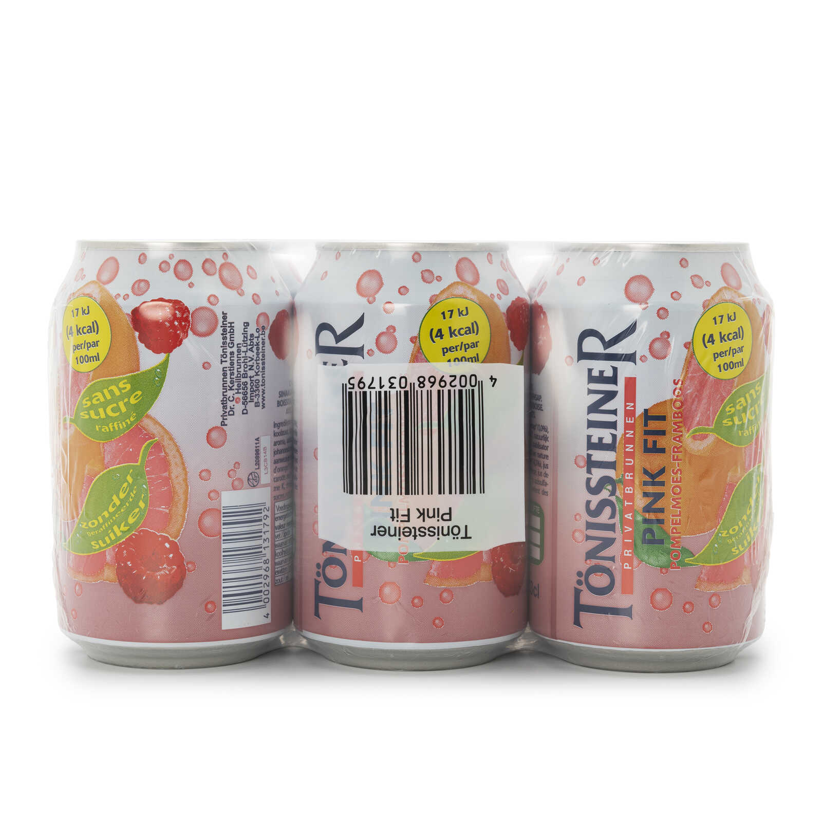 Tönissteiner | Limonade | Pink Fit | Blik | 6 x 33 cl | Delhaize