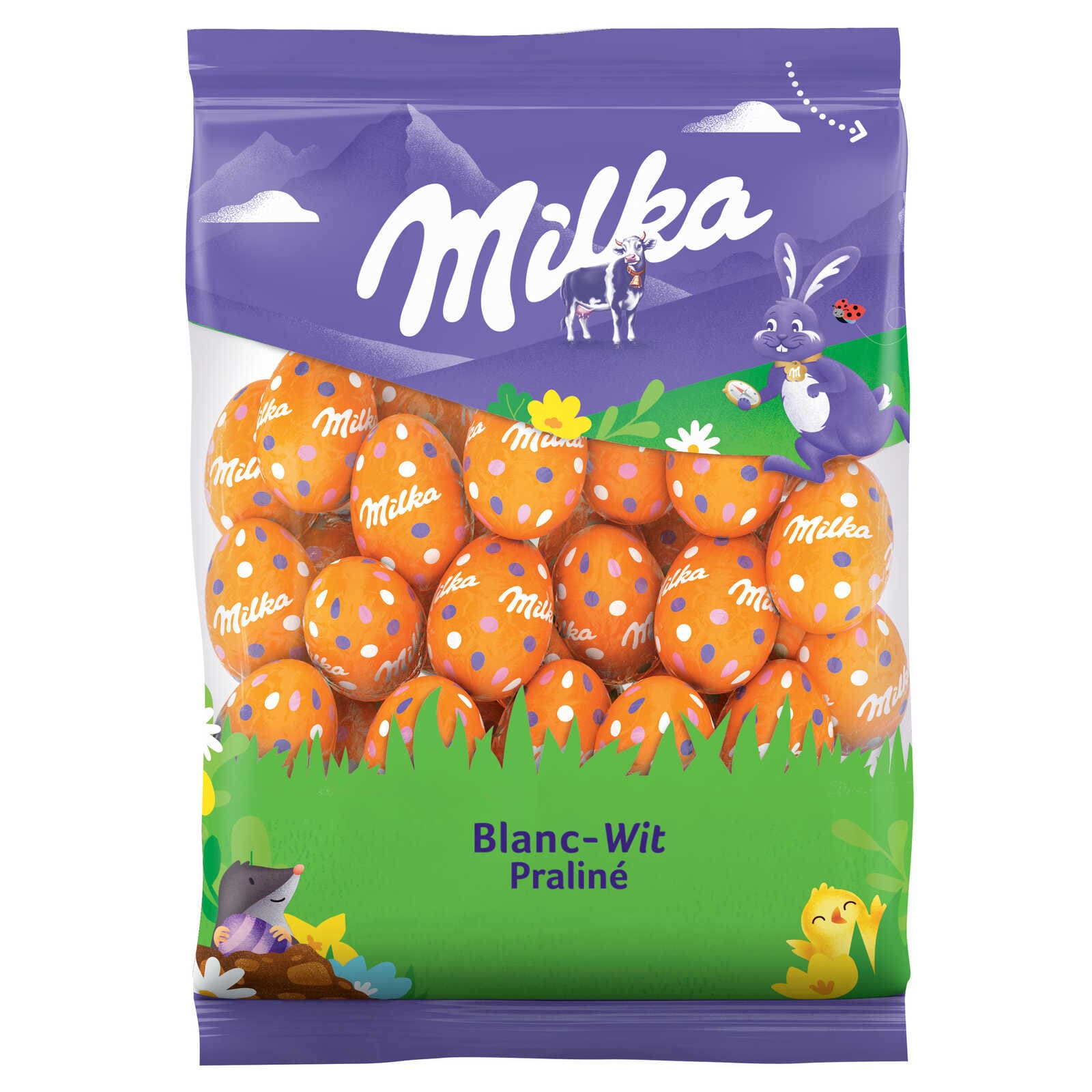 Milka | Chocolade | Eitjes | Wit praliné | 350 gr | Delhaize