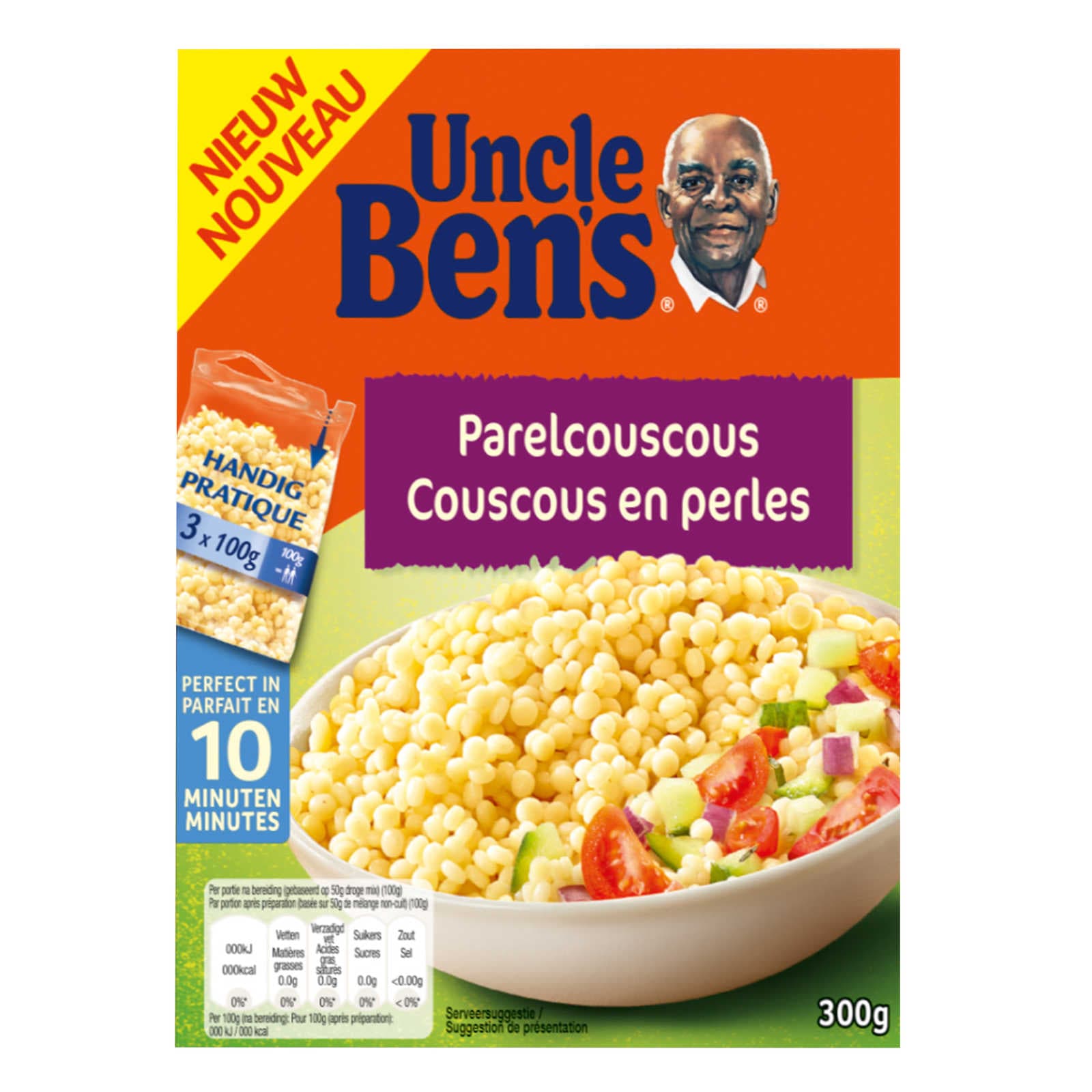 UNCLE BEN'S | Couscous | Parel | 300 gr | Delhaize