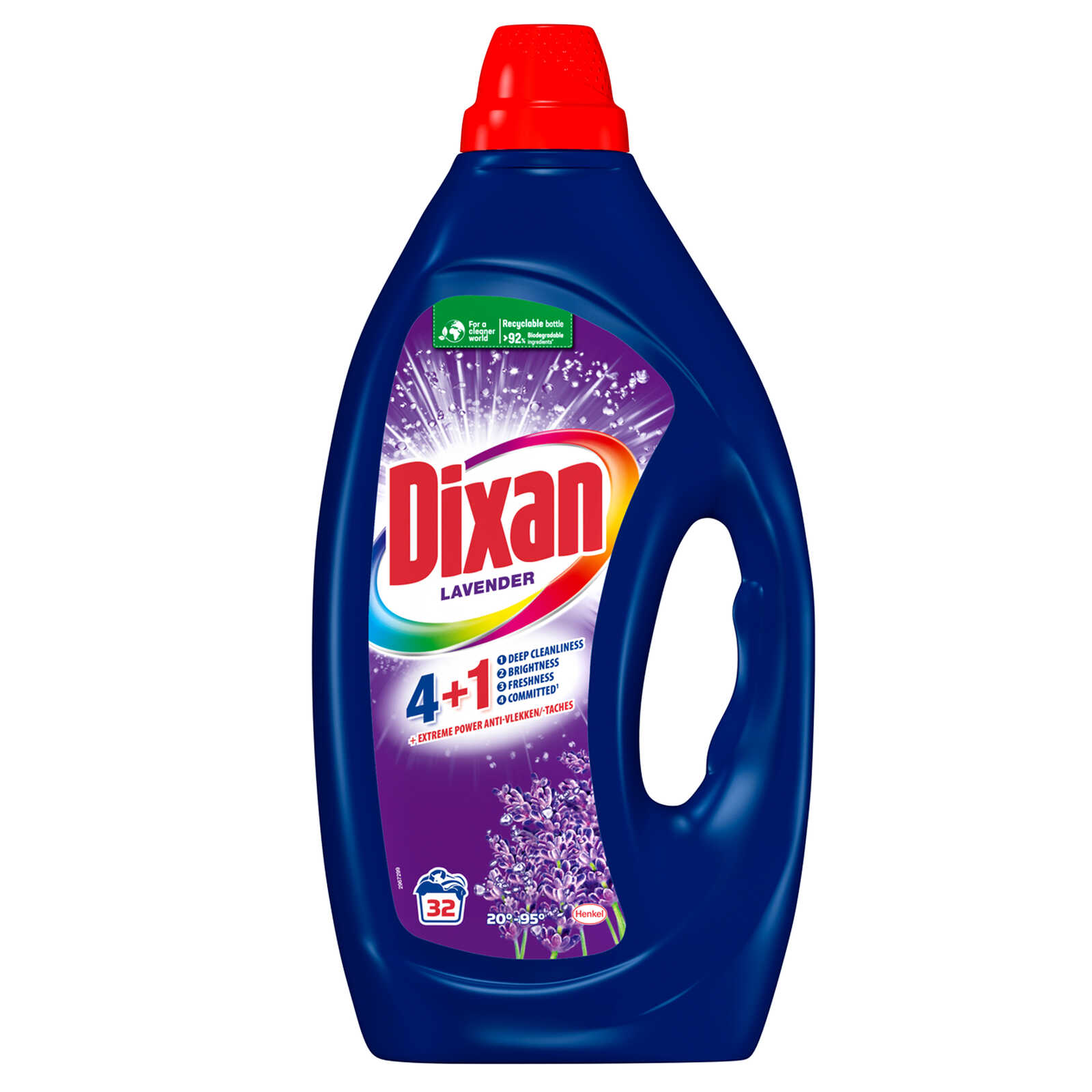 Dixan | Lessive | Gel | Lavande | 1,44L | 32DS | 32 pc | Delhaize