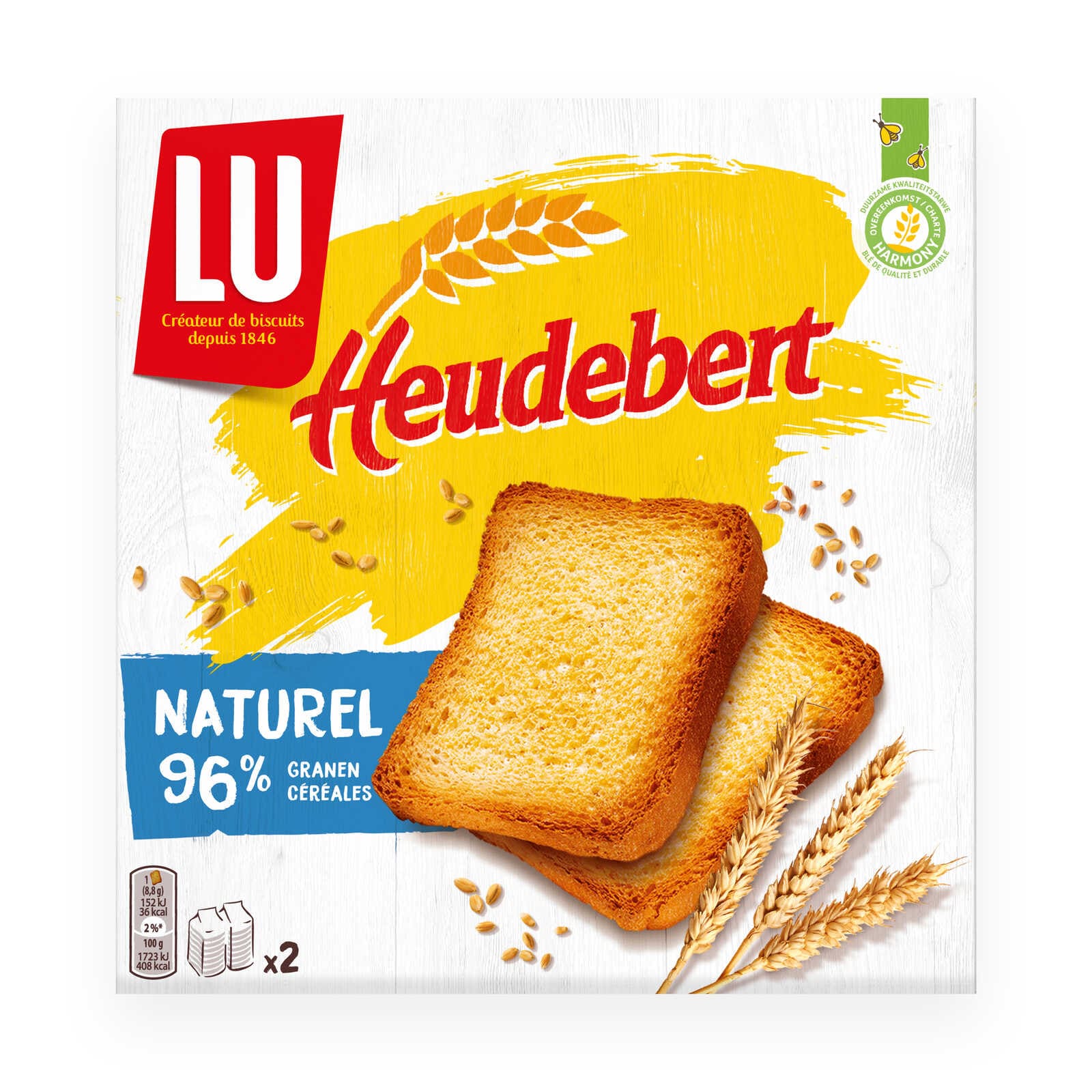 LU | Heudebert | Beschuiten | Toastjes | Naturel | 300 gr | Delhaize