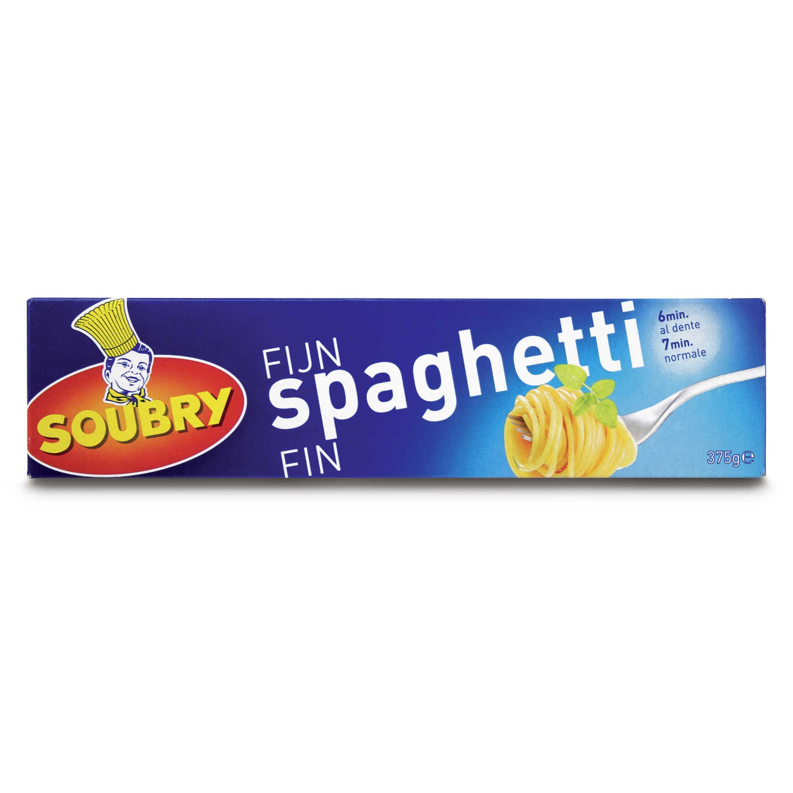 Soubry | Pasta | Spaghetti | Fijn | 375 gr | Delhaize