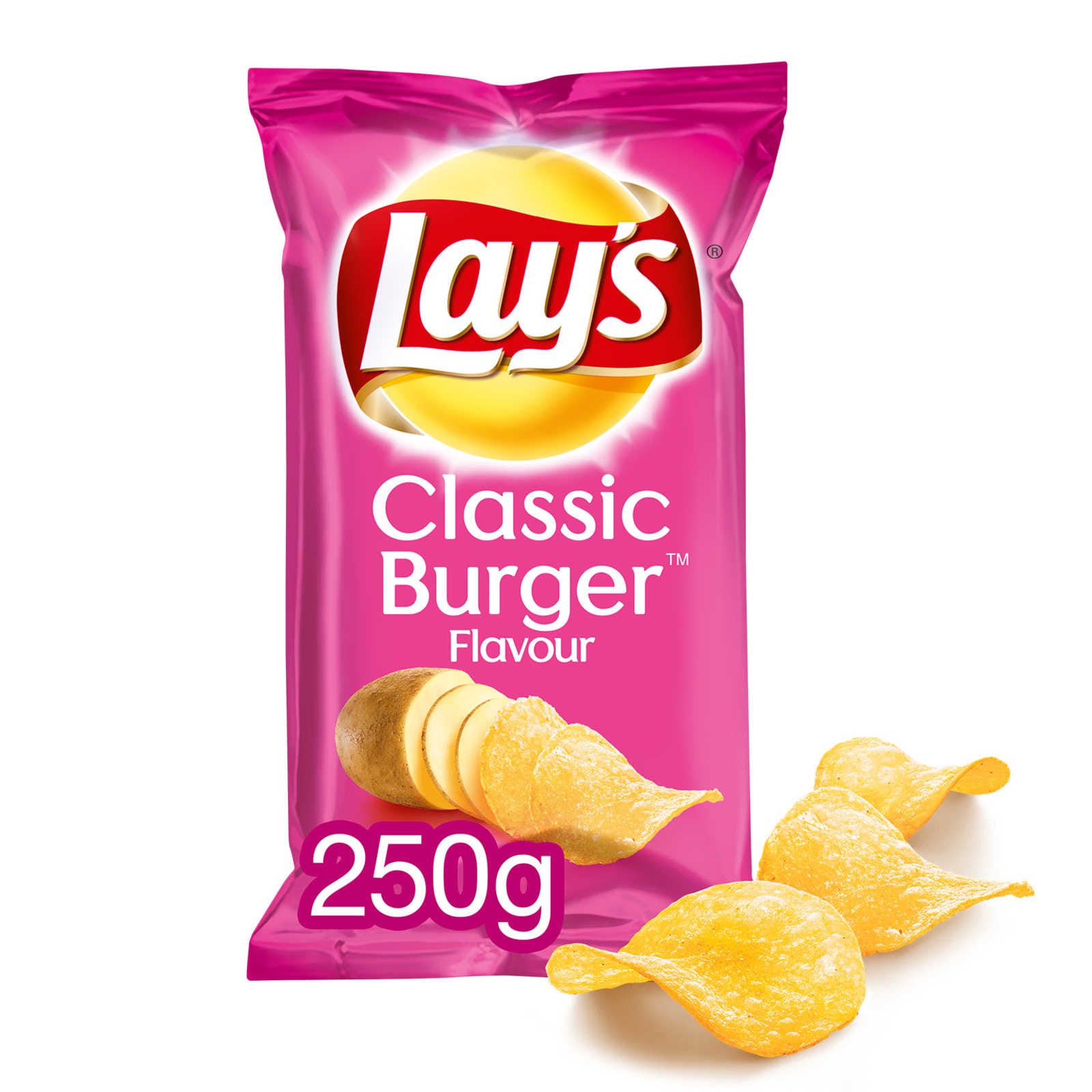 Lay's | Chips | Classic burger | 250 gr | Delhaize