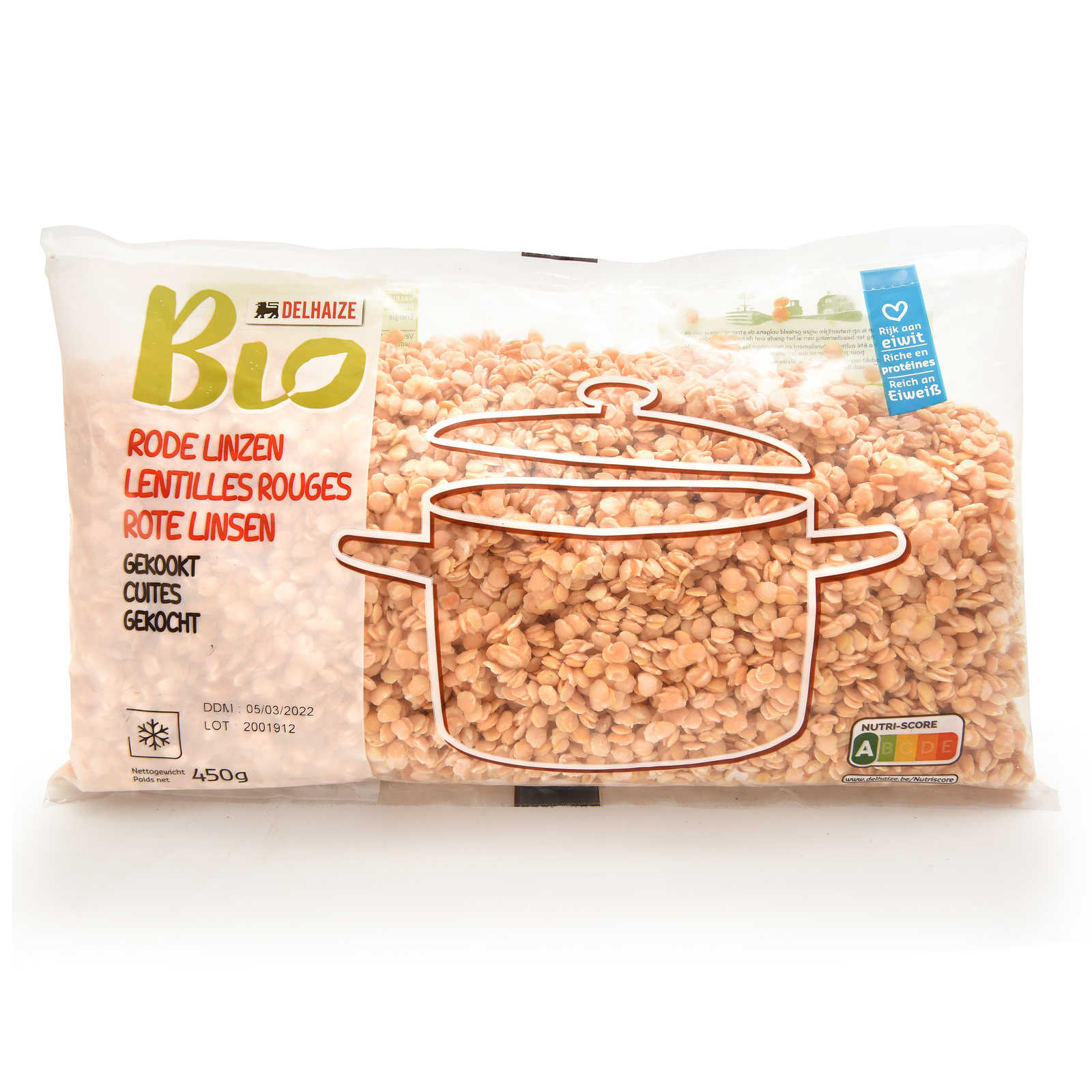 Delhaize | Bio | Bio | Kraal | Linzen | 450 gr | Delhaize