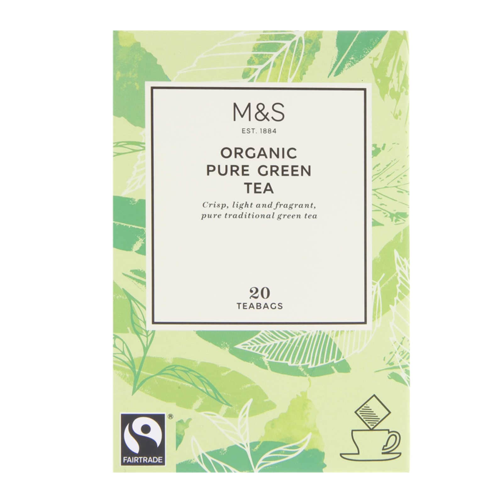 Marks&Spencer | Tea | Green | Pure | Organic | Bag | 50 gr | Delhaize