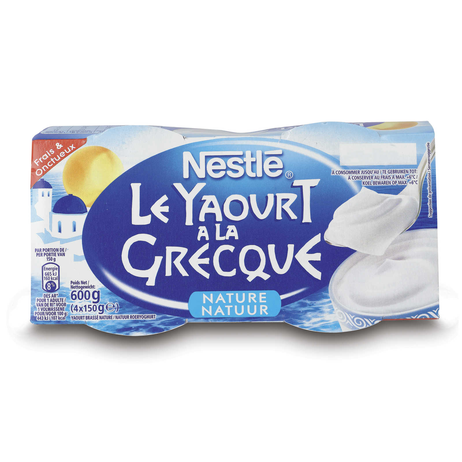 Nestlé | Yoghurt | Grieks | Natuur | 4+2 gratis | 6 x 150 gr | Delhaize