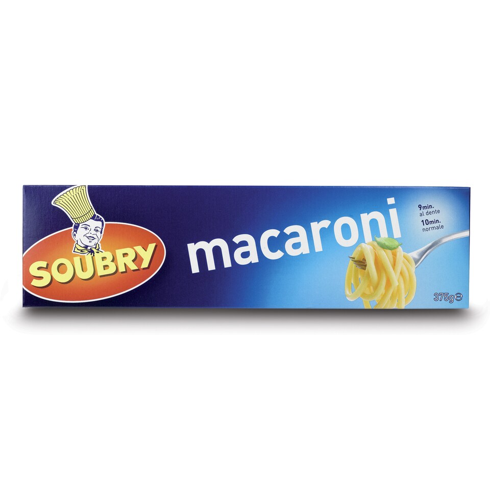 Soubry | Pasta | Macaroni | 375 gr | Delhaize