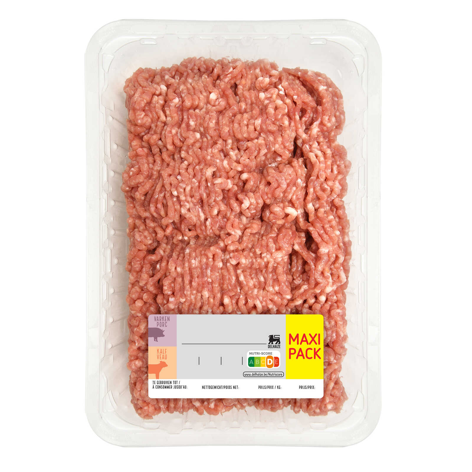 Delhaize | Gehakt | Varken | Kalfs | Gekruid | Maxi Pack | 1 kg | Delhaize