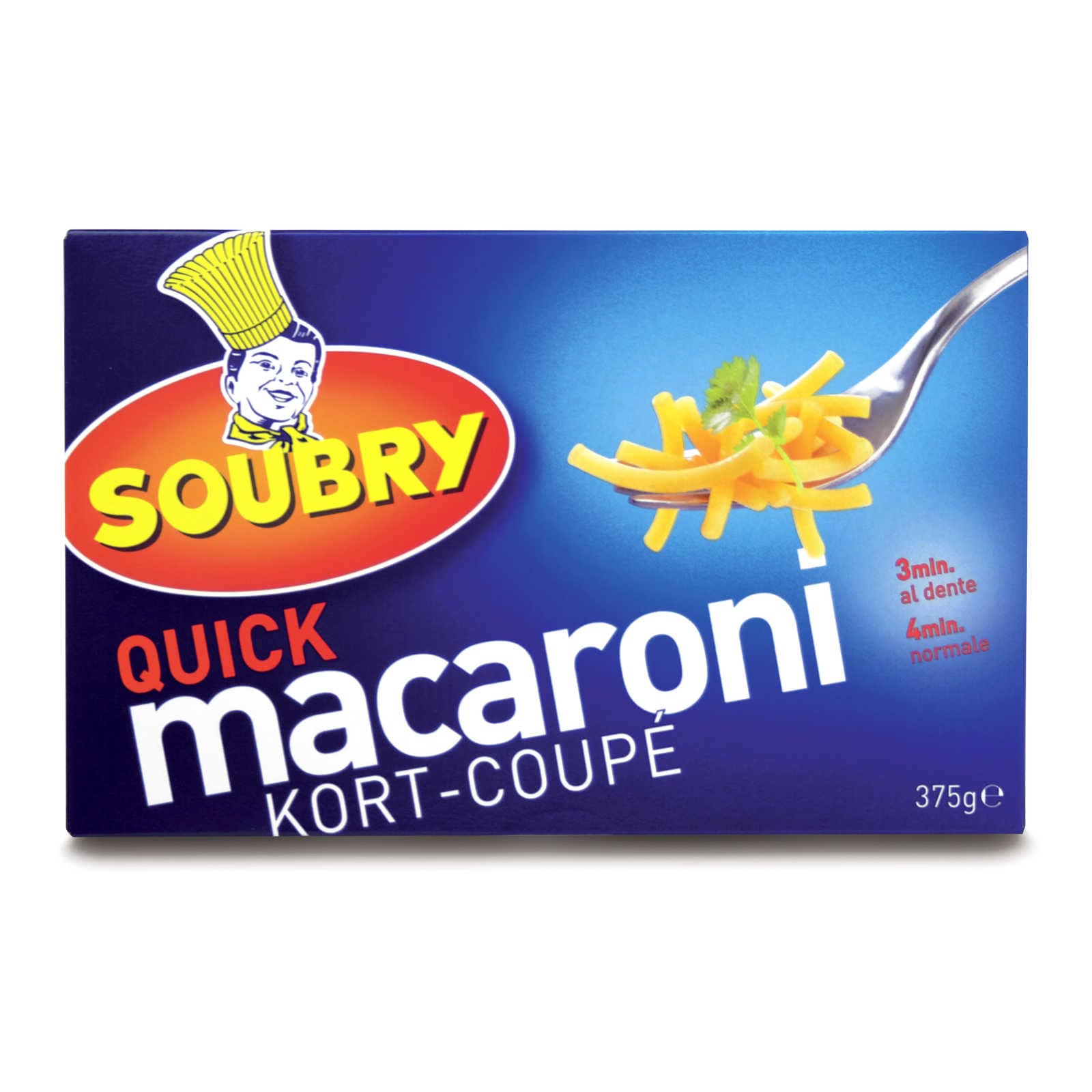 Soubry | Pasta | Quick | Macaroni | Kort | 375 gr | Delhaize