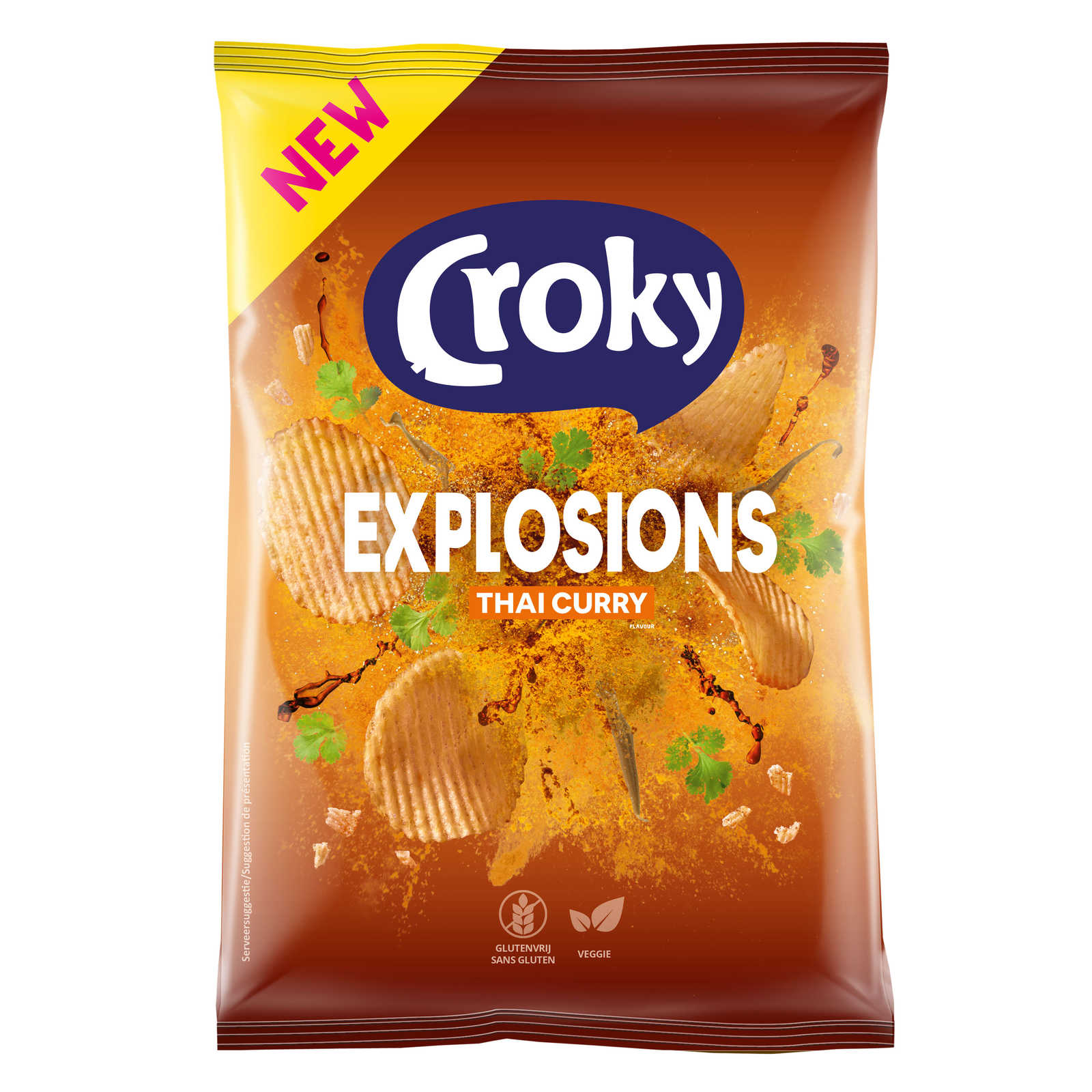 Croky | Explosions | Chips | Thai Curry | 150 gr | Delhaize