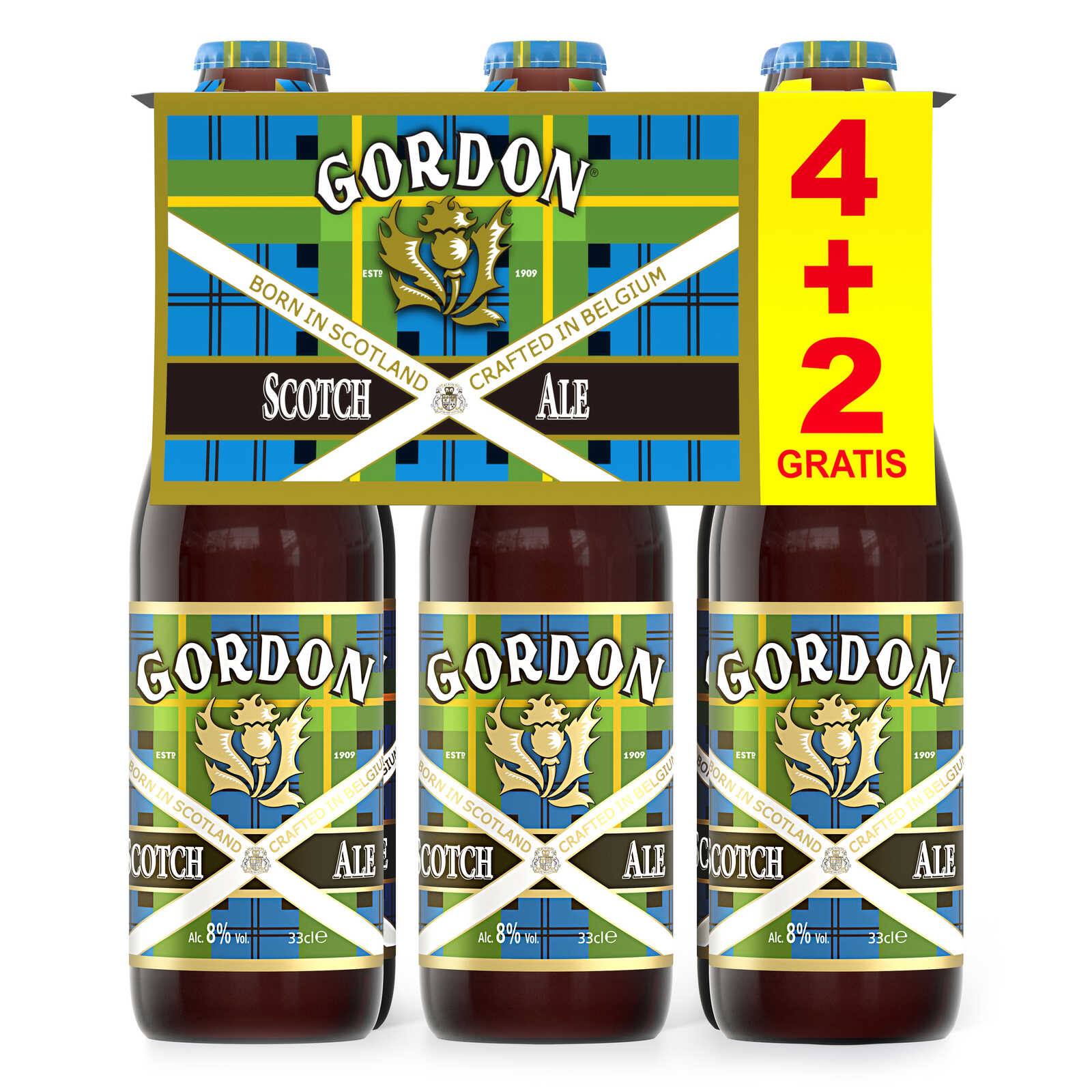 Gordon | Scotch ale | 8% | 4+2 | 6 x 33 cl | Delhaize