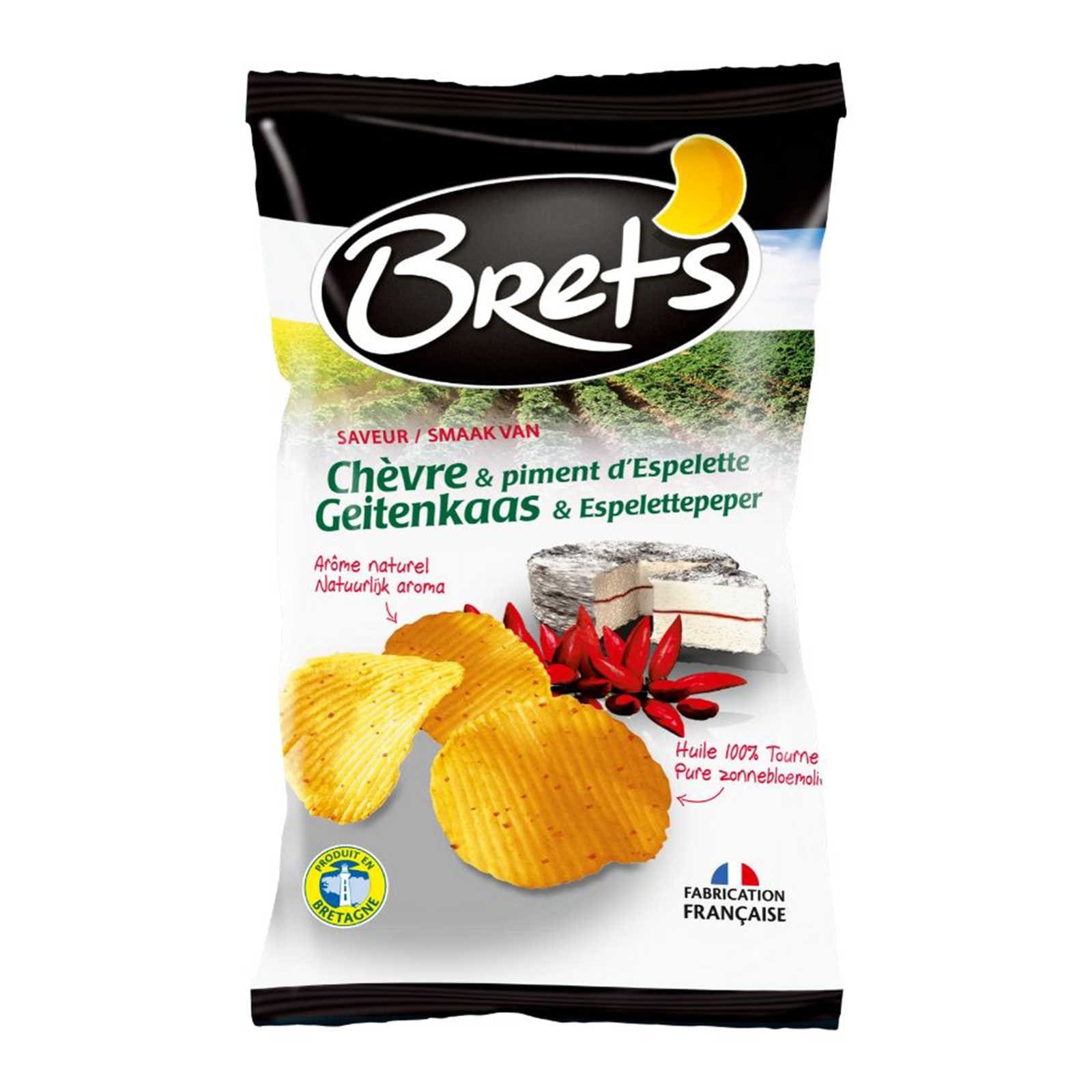 Bret's | Chips | Fromage de chèvre | Piment d'Espelette | 125 gr | Delhaize