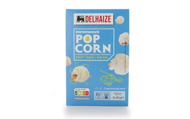 Delhaize | Popcorn | Zout | Microwave | 3 x 90 gr | Delhaize