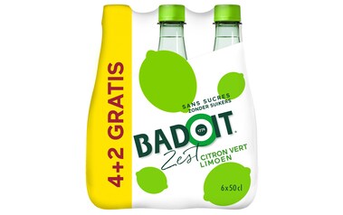 Badoit | Eau minérale|Citron vert|Zest | Pétillante|PET | 6 x 50 cl ...