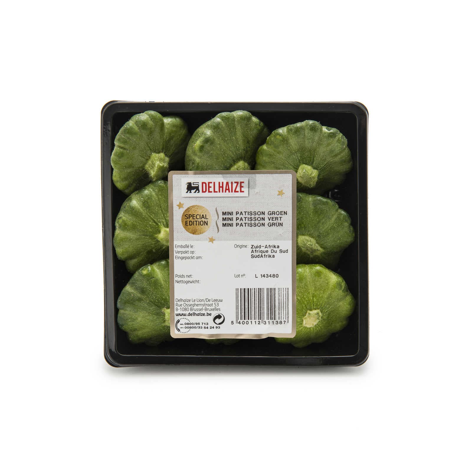 Delhaize | Mini Patisson Groen | 200 gr | Delhaize