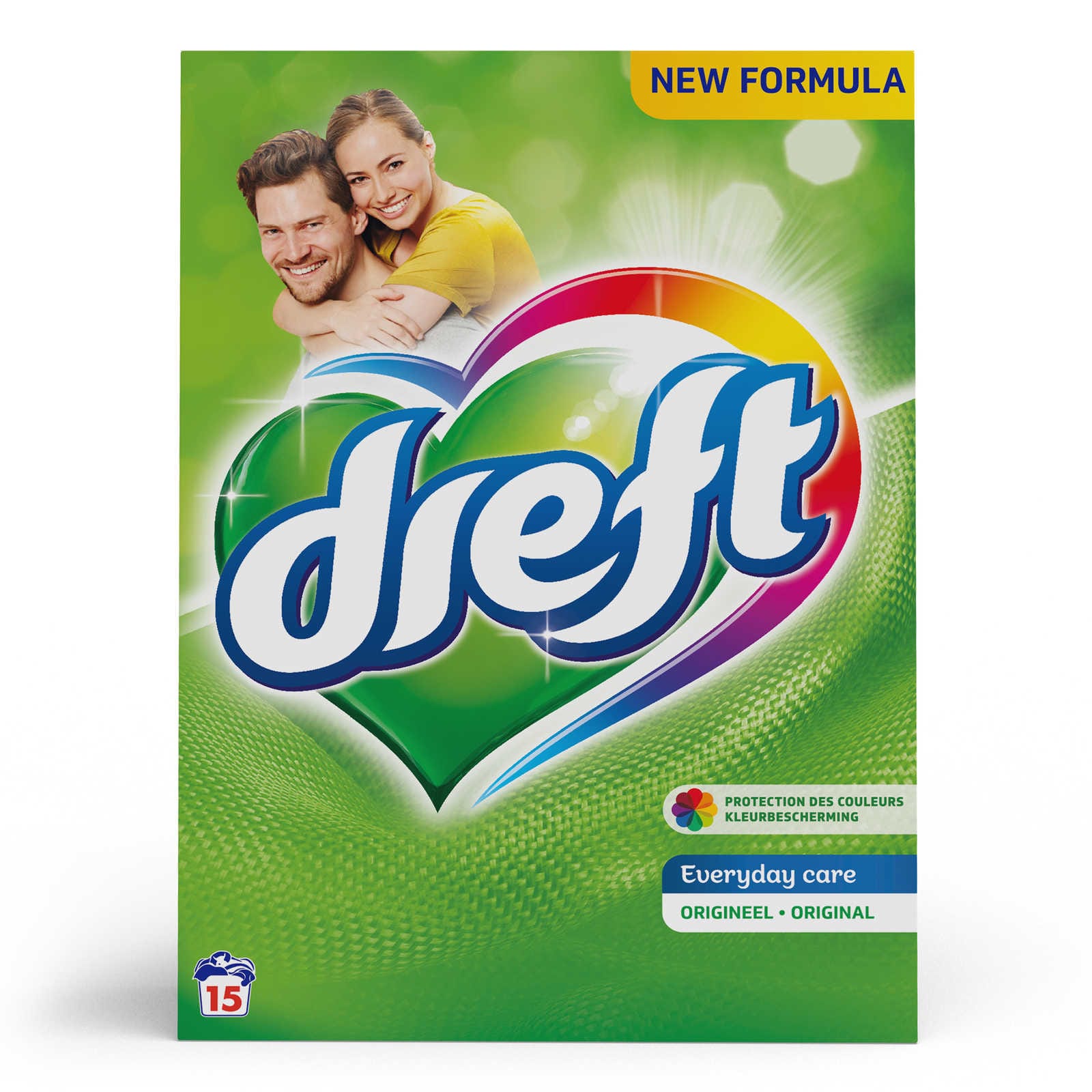 Dreft | Waspoeder | Regular | 0,975 kg | 15 DS | 15 st | Delhaize