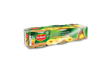 Del Monte | Ananas | Schijven | Sap | Blik | 3 x 140 gr | Delhaize