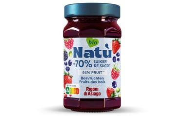 Natù | Fruit à tartiner | Fruits des bois | Bio | 240 gr | Delhaize