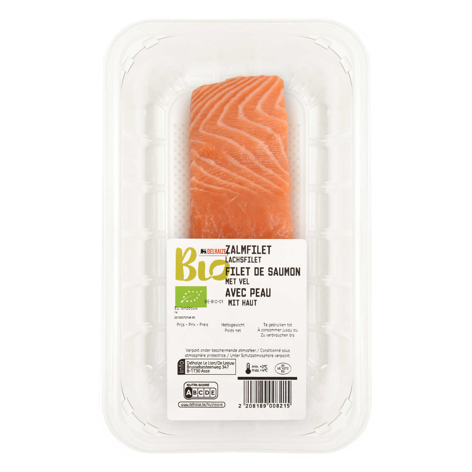 Delhaize | Bio | Bio | Zalmfilet | Z/V | +/- 225 gr | Delhaize
