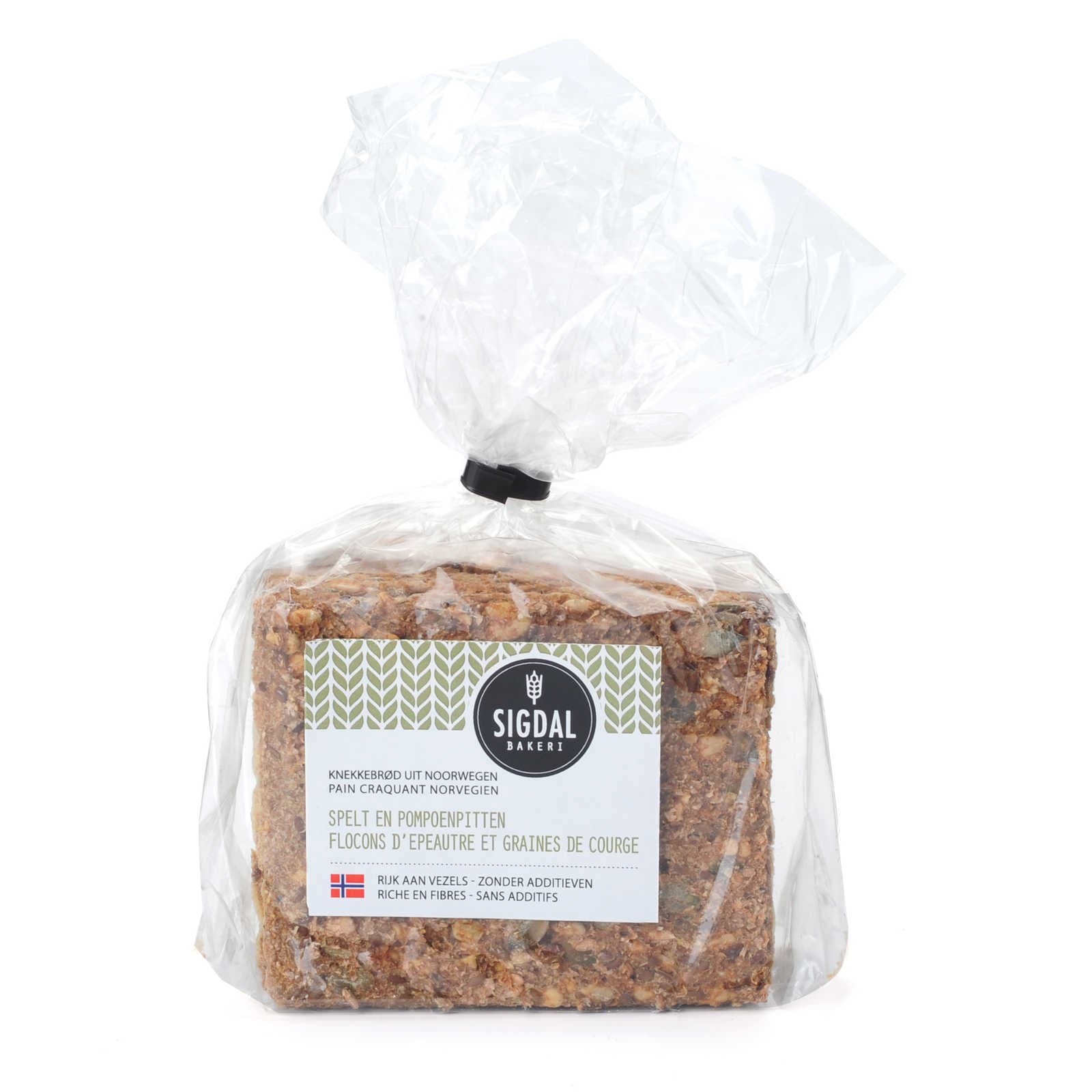 Sigdal | Pain craquant Norvégien epeautre courge | 220 gr | Delhaize