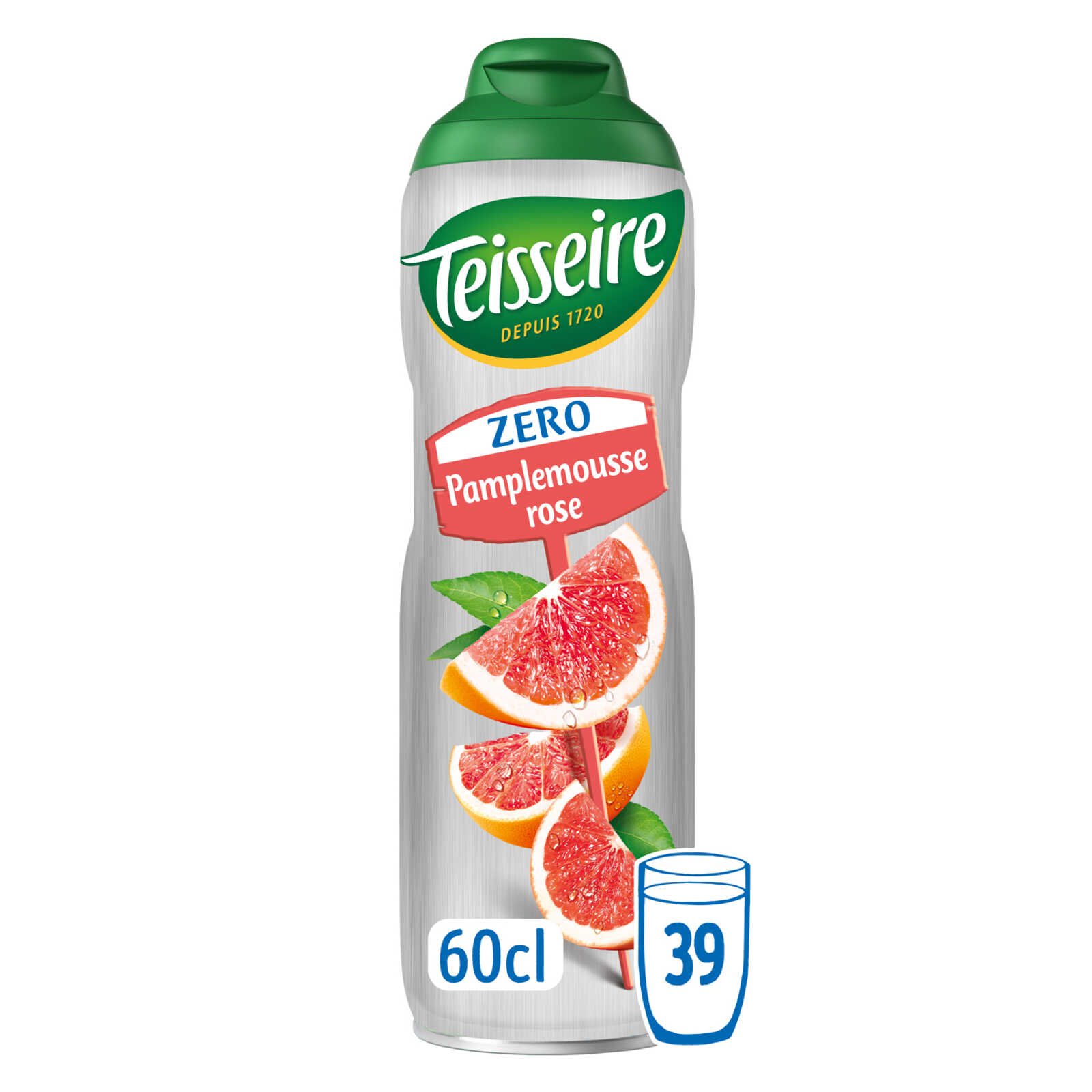 Teisseire | Zéro | Sirop | Pamplemousse rose | Sans sucre | 60 cl | Delhaize