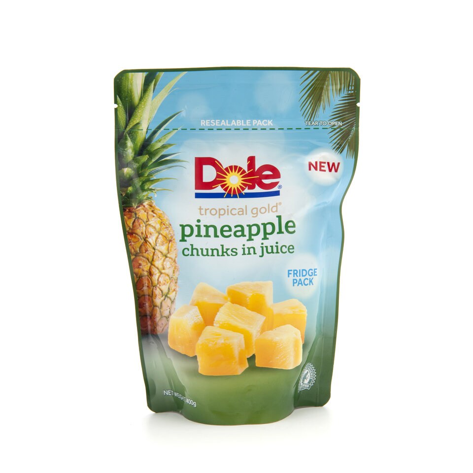 Dole | Ananas | Tropical Gold | Morceaux | Au jus | 220 gr | Delhaize