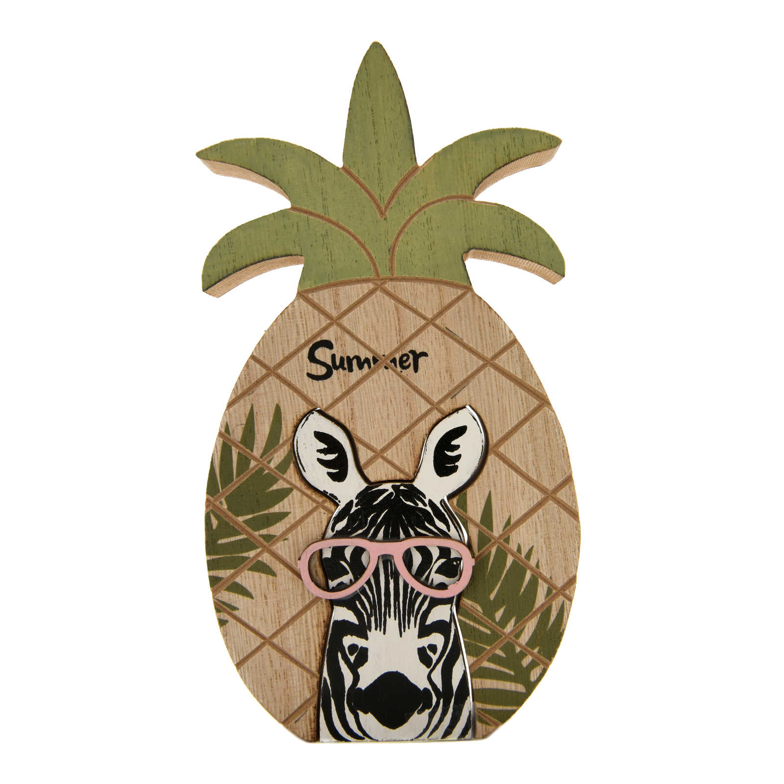 Delhaize | Ananas | Girafe en Bois | 1 pc | Delhaize