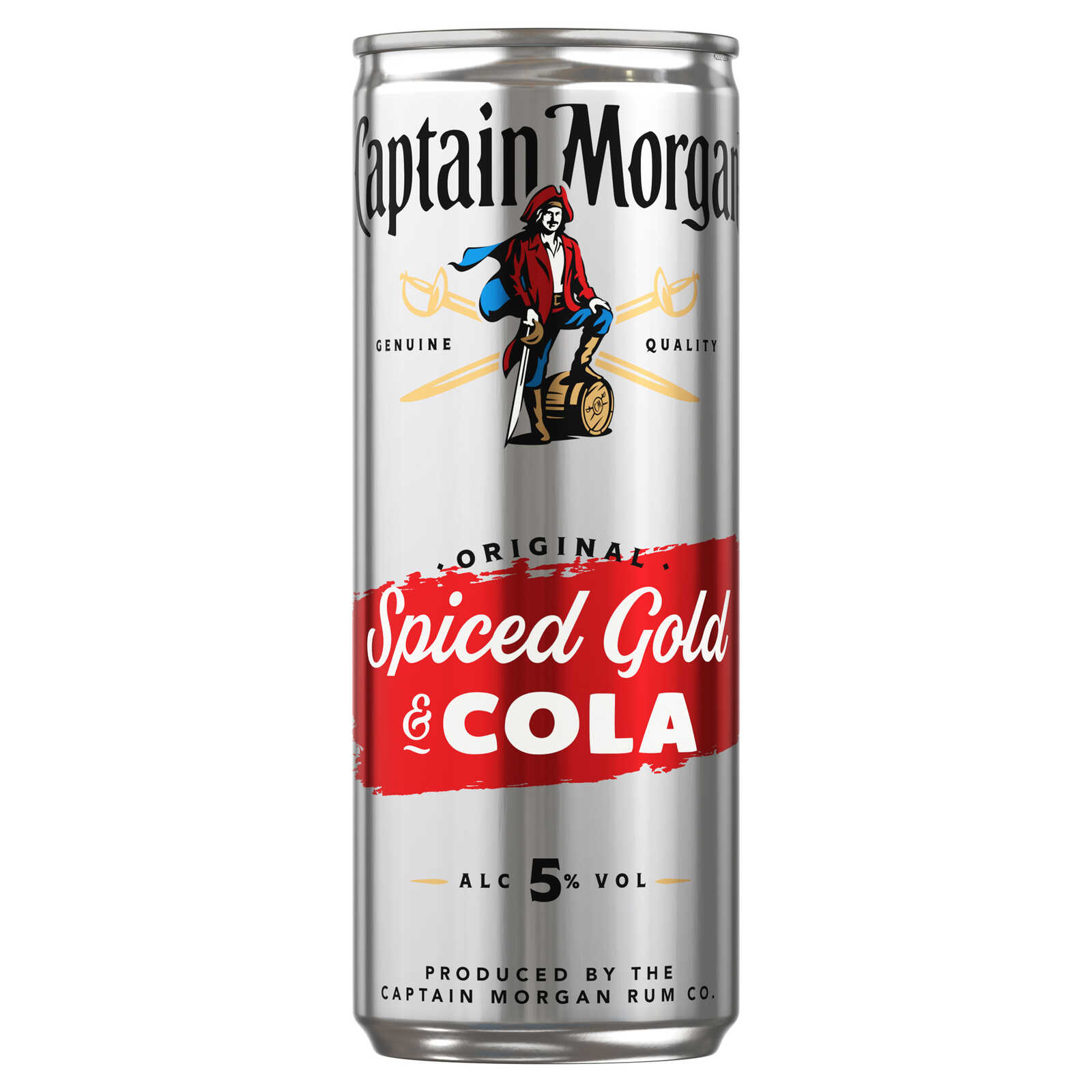 Captain Morgan | Can. | Rhum & Cola | 5% alc | 25 cl | Delhaize