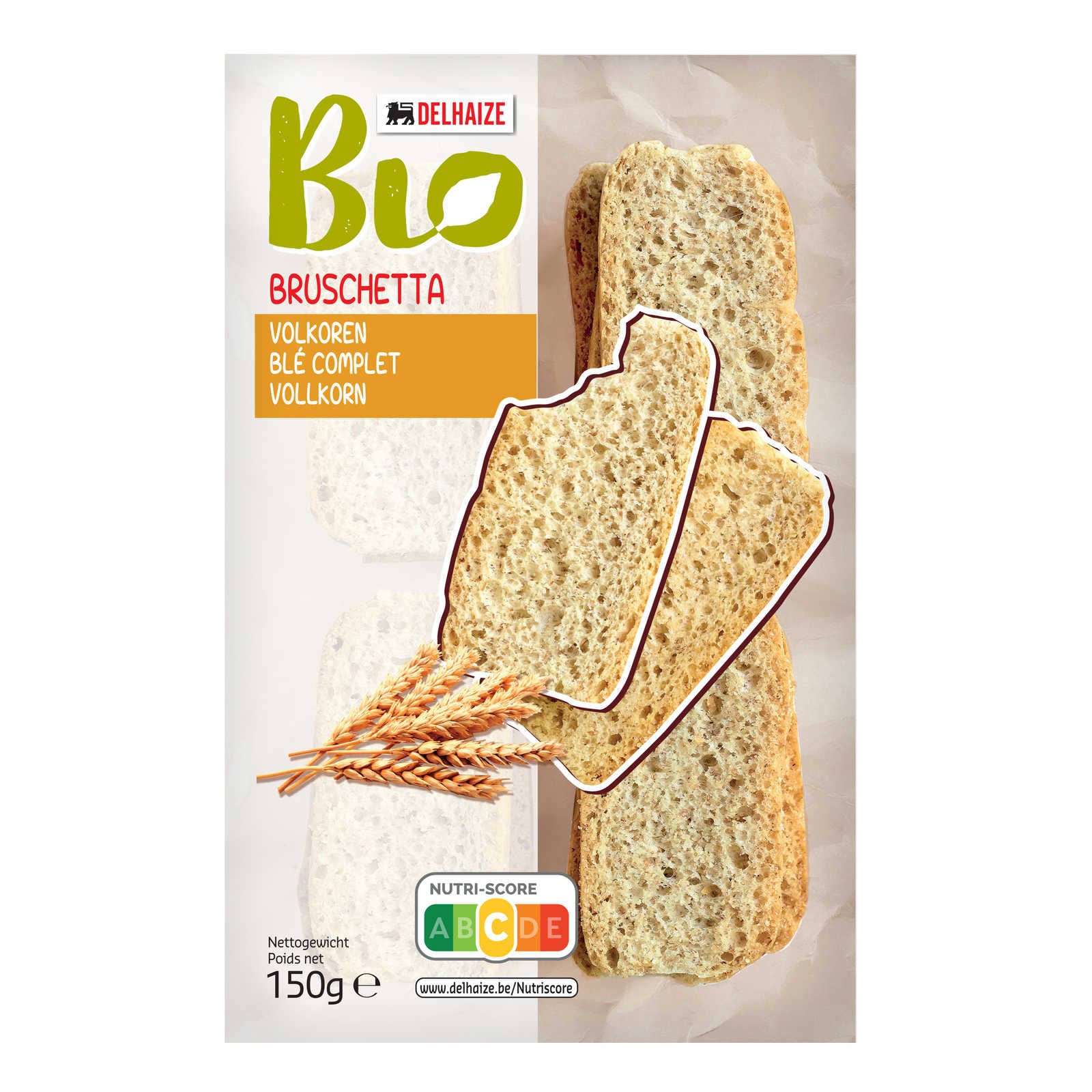 Delhaize | Bio | Bruschetta | Volkoren meel | Bio | 150 gr | Delhaize