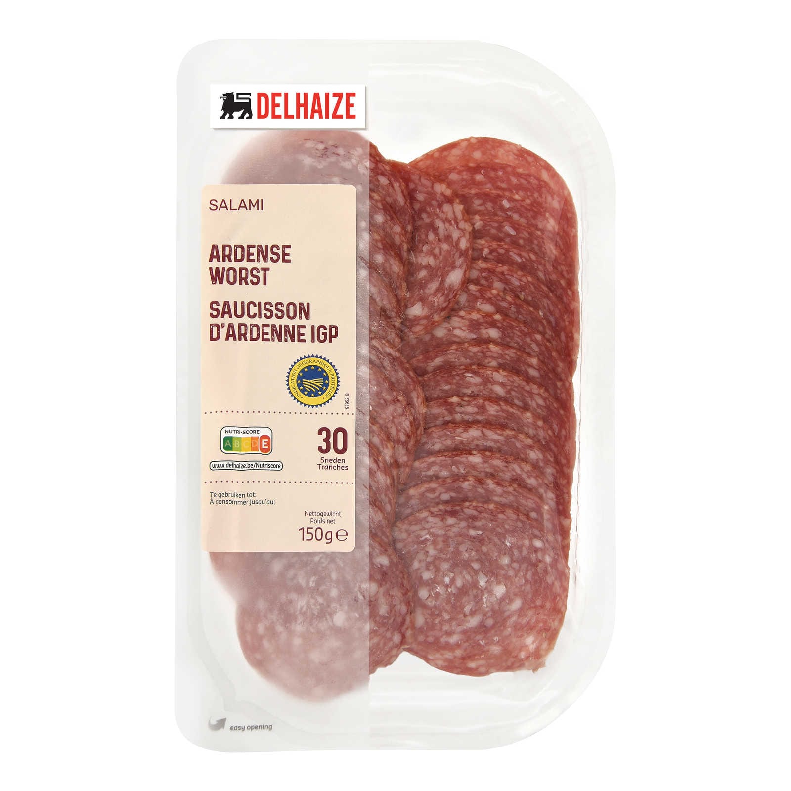 Delhaize | Ardense worst| Met look | Sneden | 150 gr | Delhaize